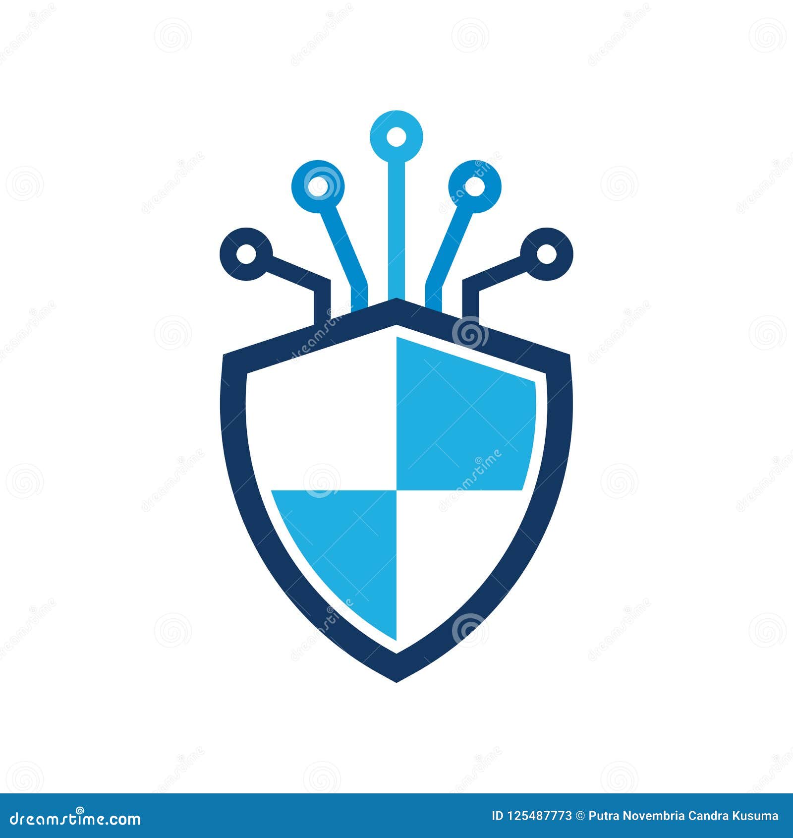 Shield Digital Logo Icon Design Stock Vector - Illustration of modern ...