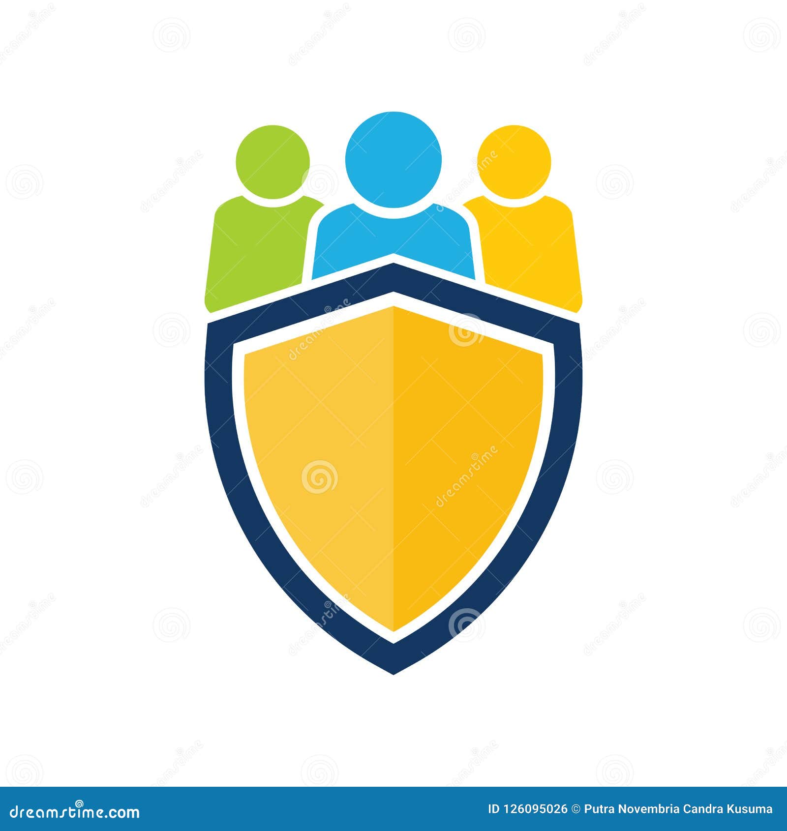 Shield Group Logo Icon Design Stock Vector - Illustration of concept ...
