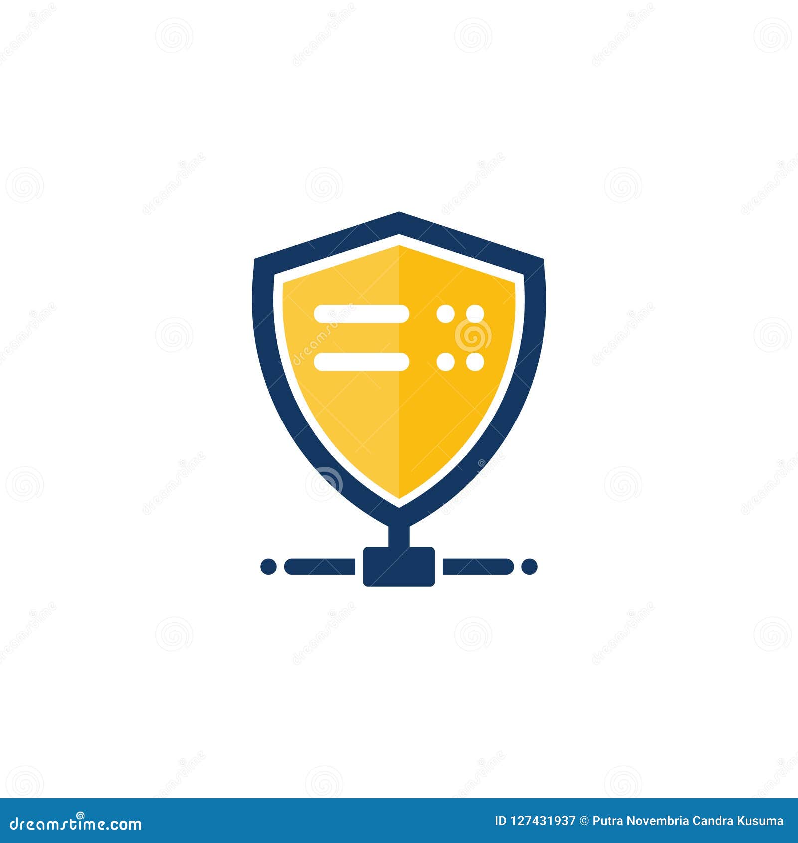 Shield Server Logo Icon Design Stock Vector - Illustration of modern ...