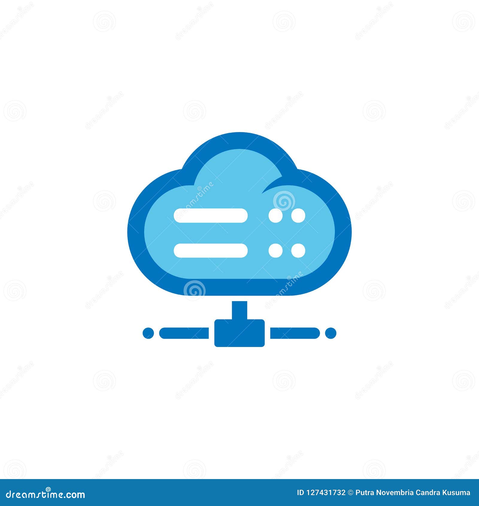 Sky Server Logo Icon Design Stock Vector - Illustration of cloud ...