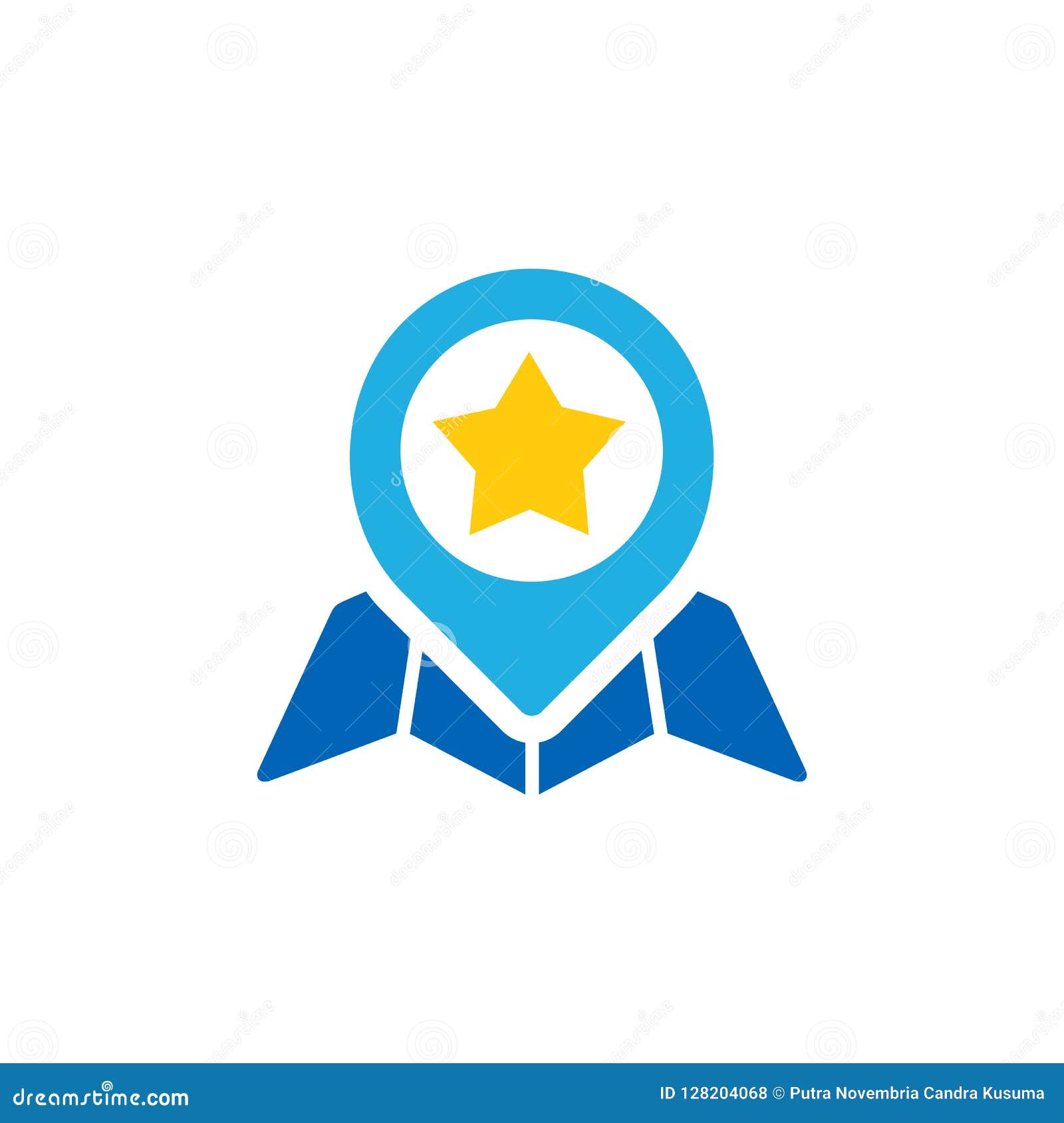 Star Map Logo Icon Design stock vector. Illustration of cartography ...