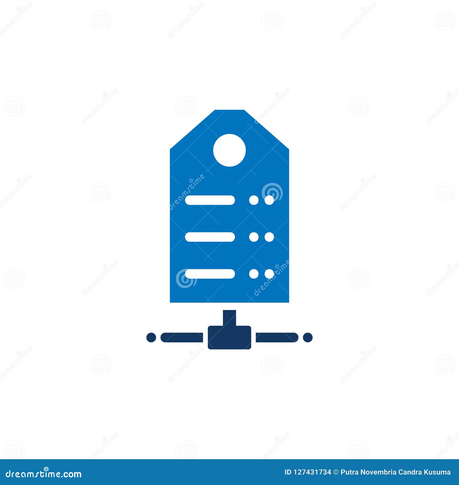 Tag Server Logo Icon Design Stock Vector - Illustration of connection ...