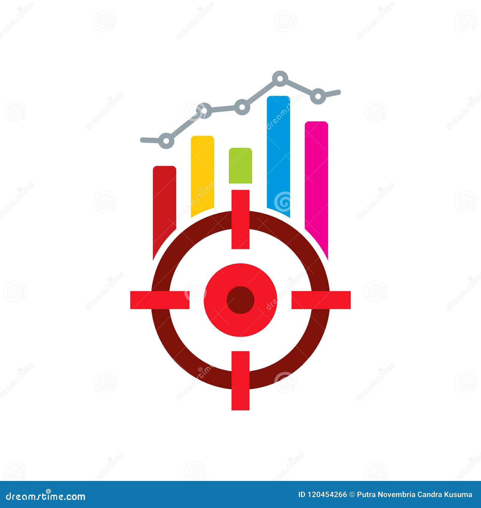 Target Analytic Logo Icon Design Stock Vector - Illustration of goal ...