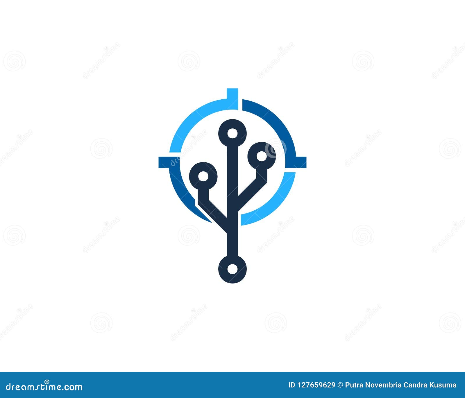 Tech Target Logo Icon Design Stock Vector - Illustration of logo ...