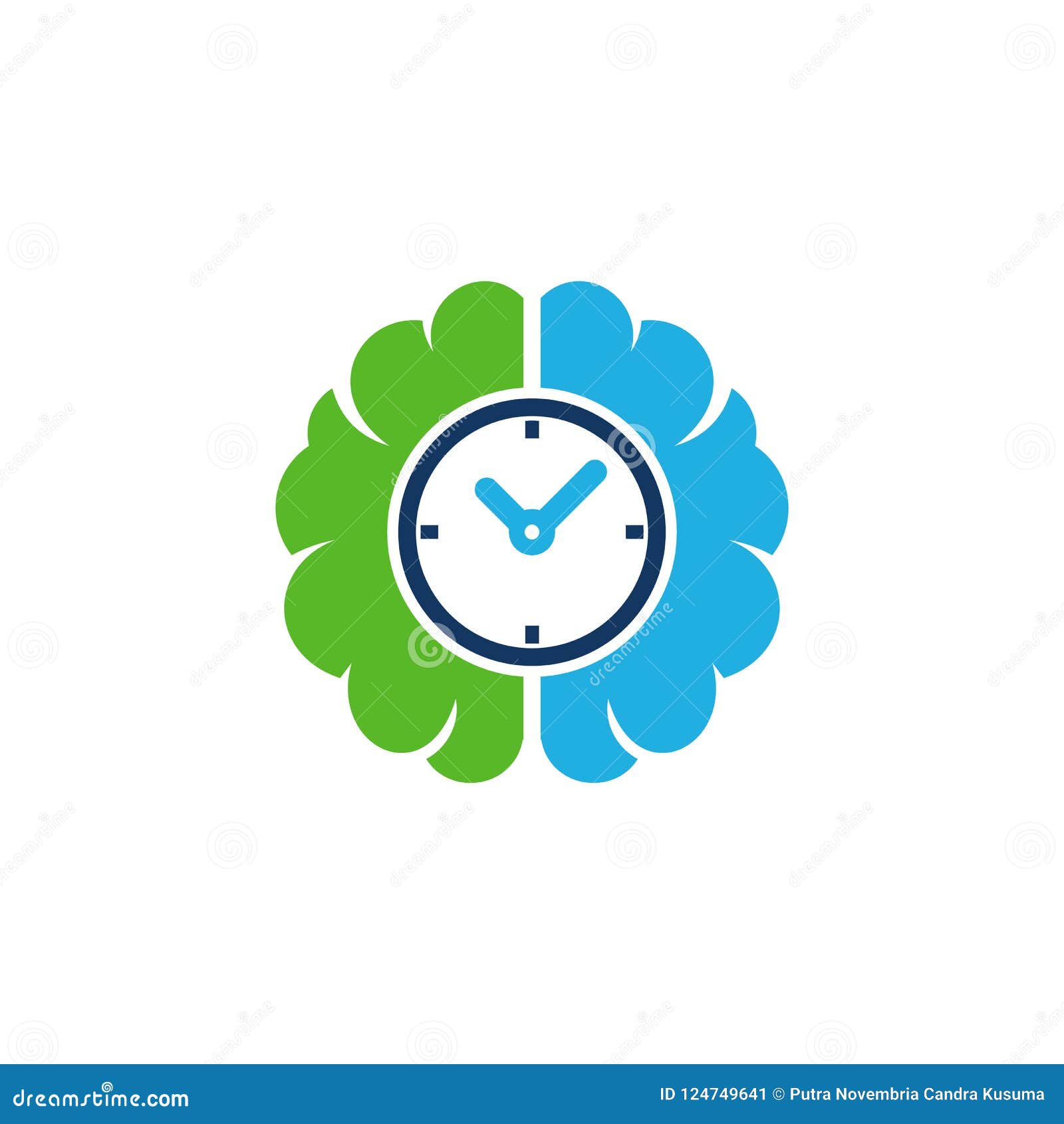 Time Brain Logo Icon Design Stock Vector - Illustration of abstract ...