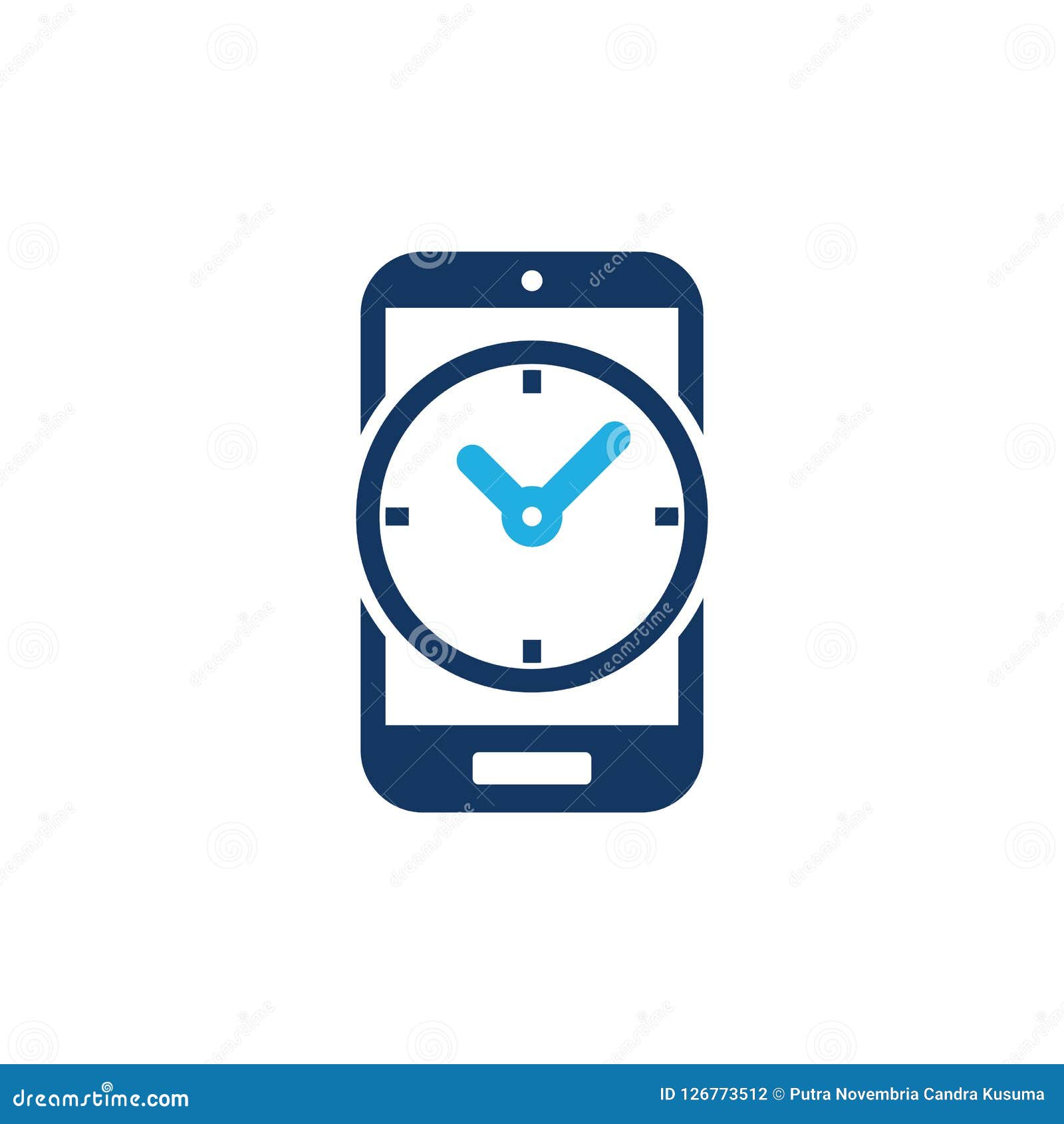 Time Mobile Logo Icon Design Stock Illustration - Illustration of logo ...