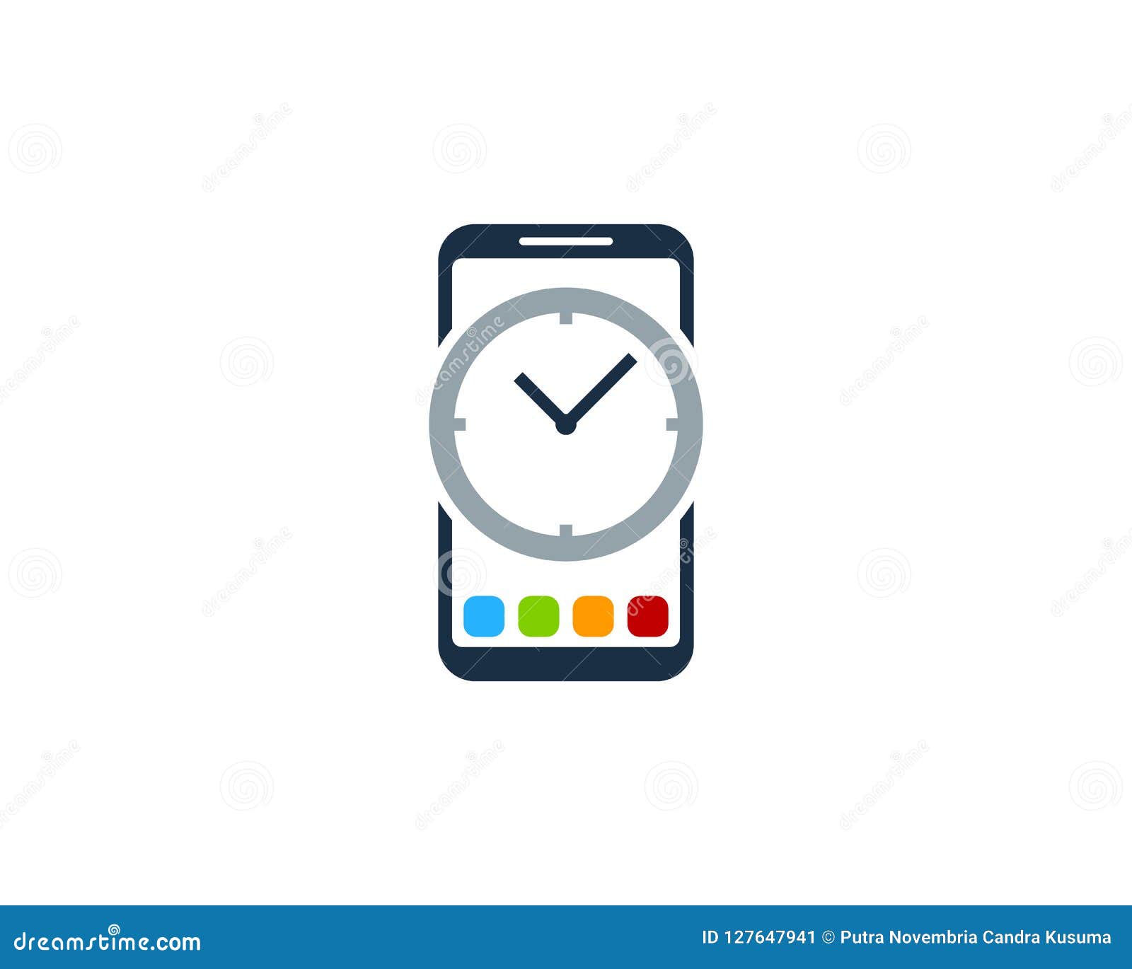 Time Smartphone Logo Icon Design Stock Vector - Illustration of design ...