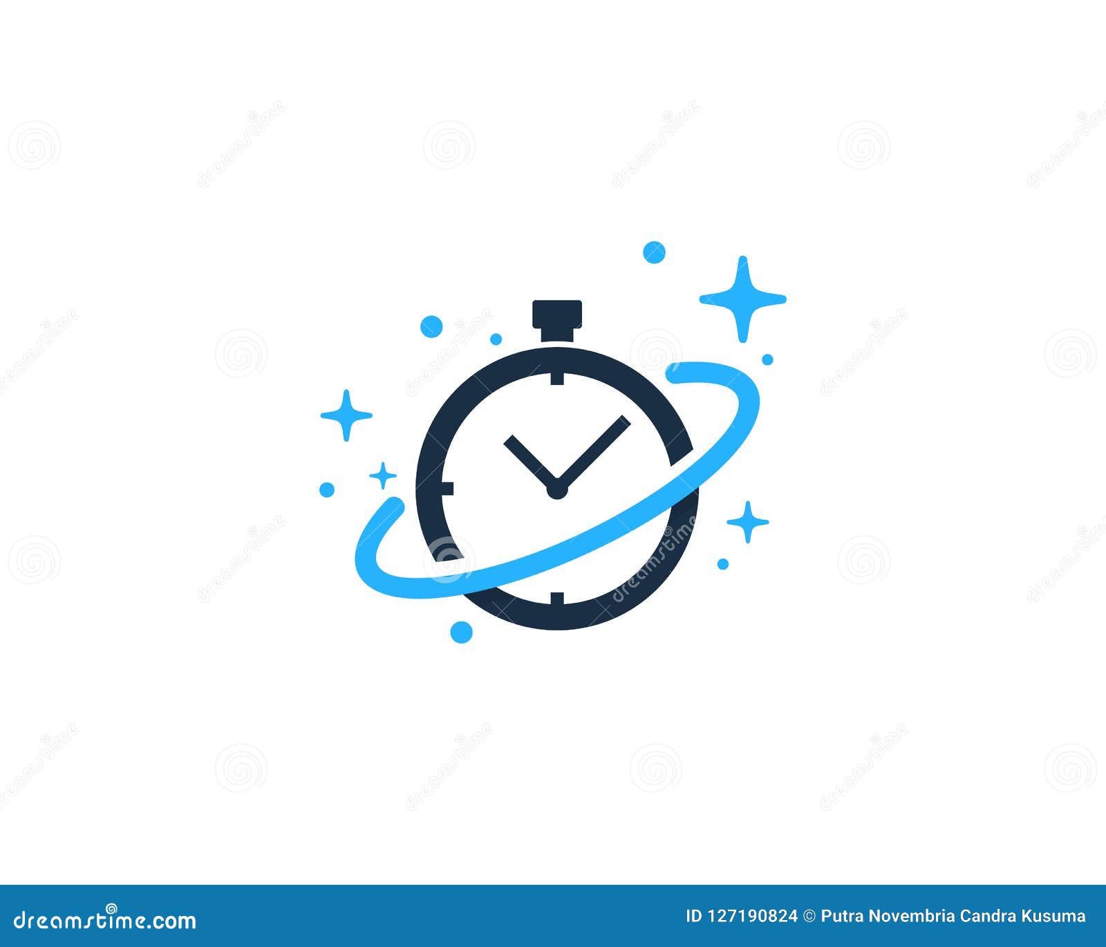 Timer Planet Logo Icon Design Stock Vector - Illustration of creative ...