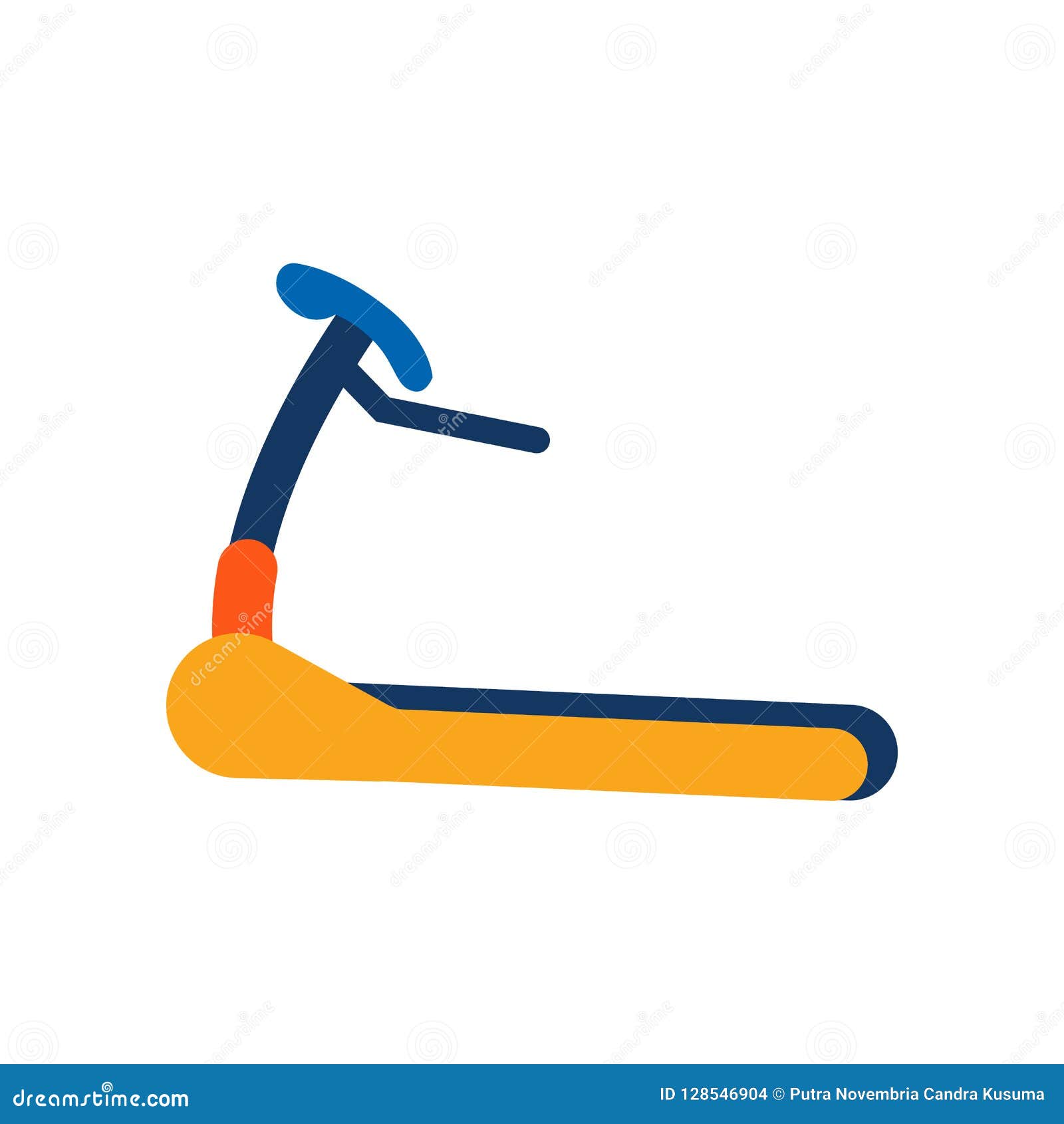 Treadmill Logo Icon Design stock vector. Illustration of sport - 128546904