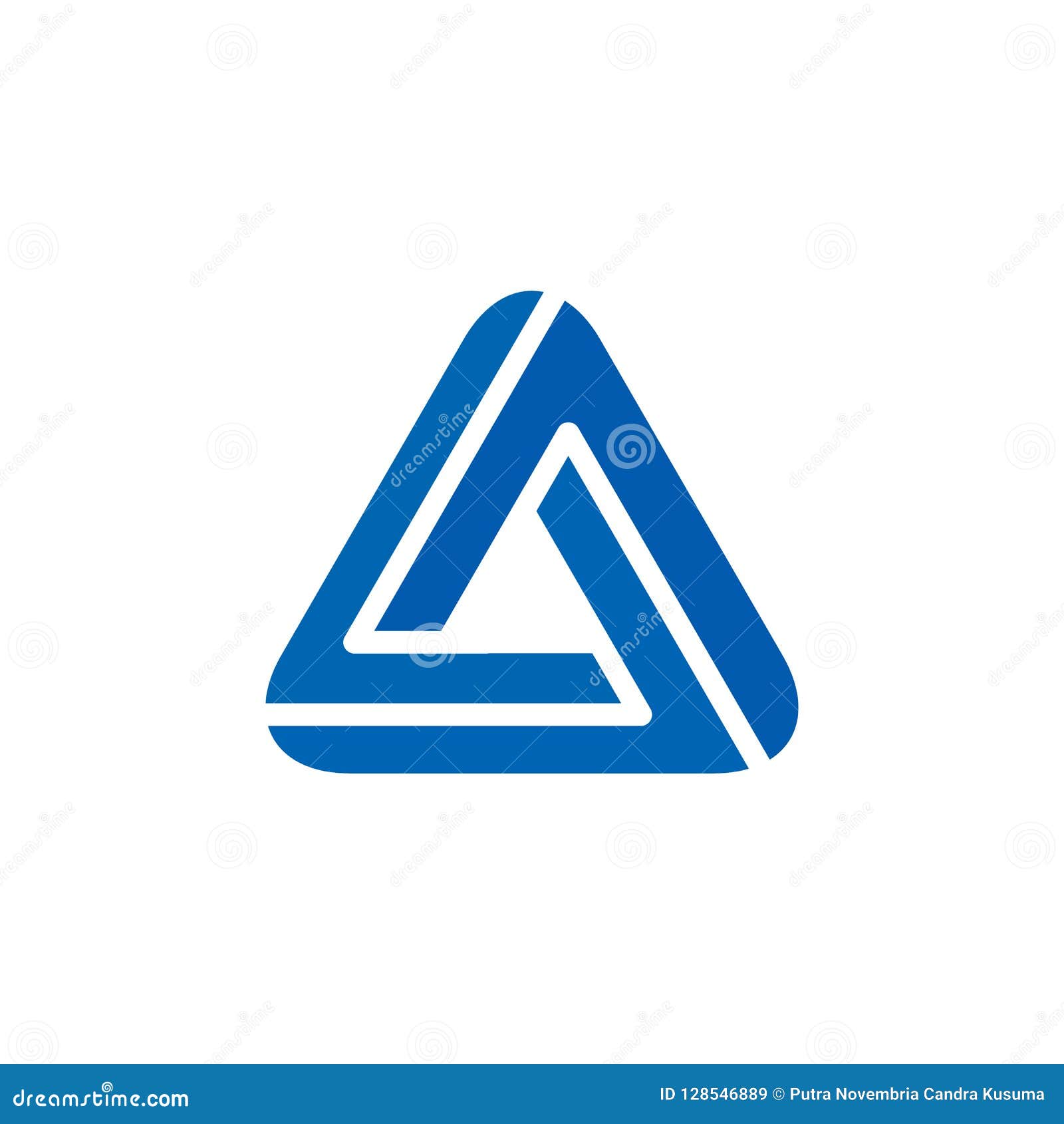 Triangle Logo Icon Design stock vector. Illustration of element - 128546889