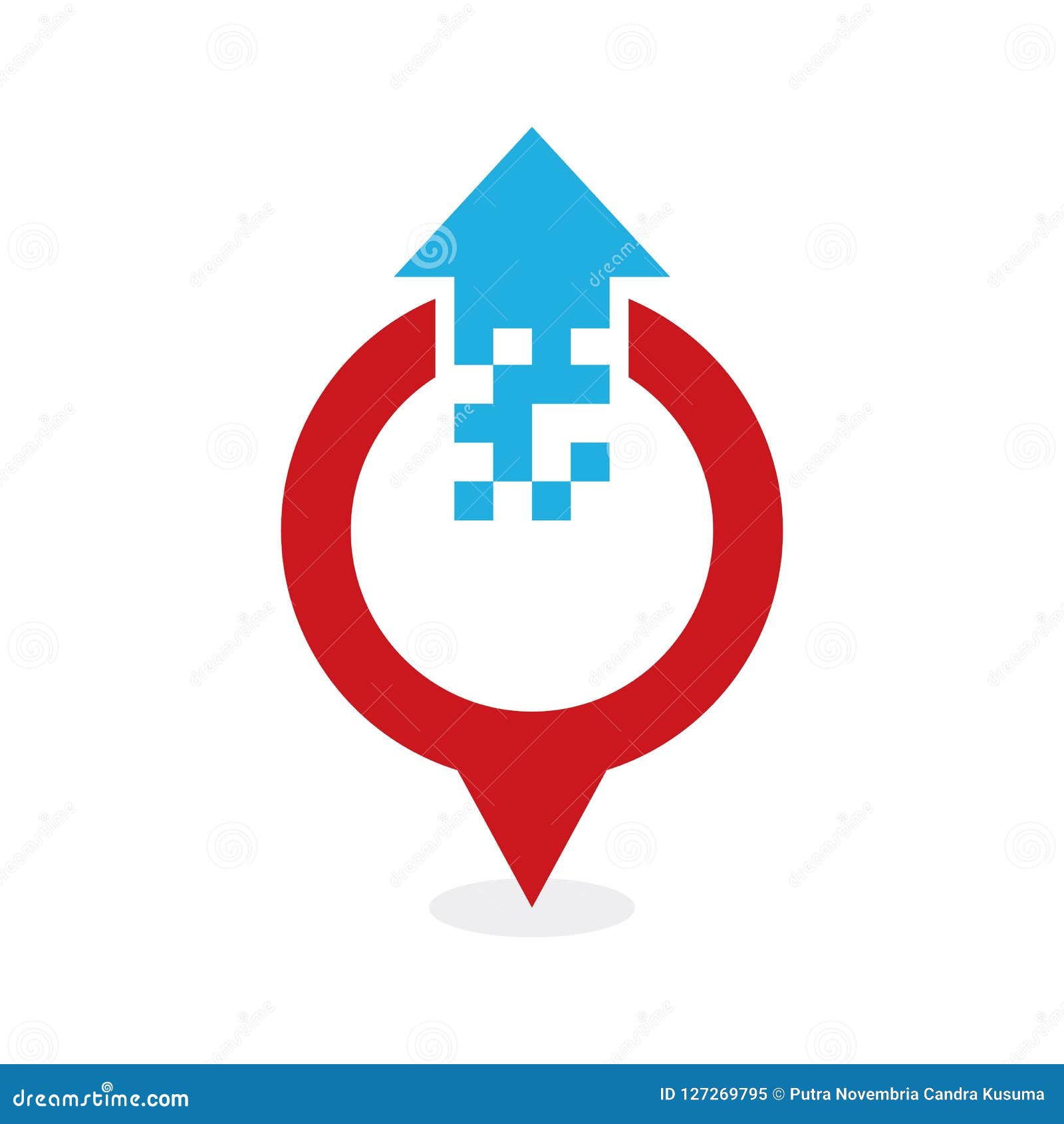 Upload Point Logo Icon Design Stock Vector - Illustration of icon ...