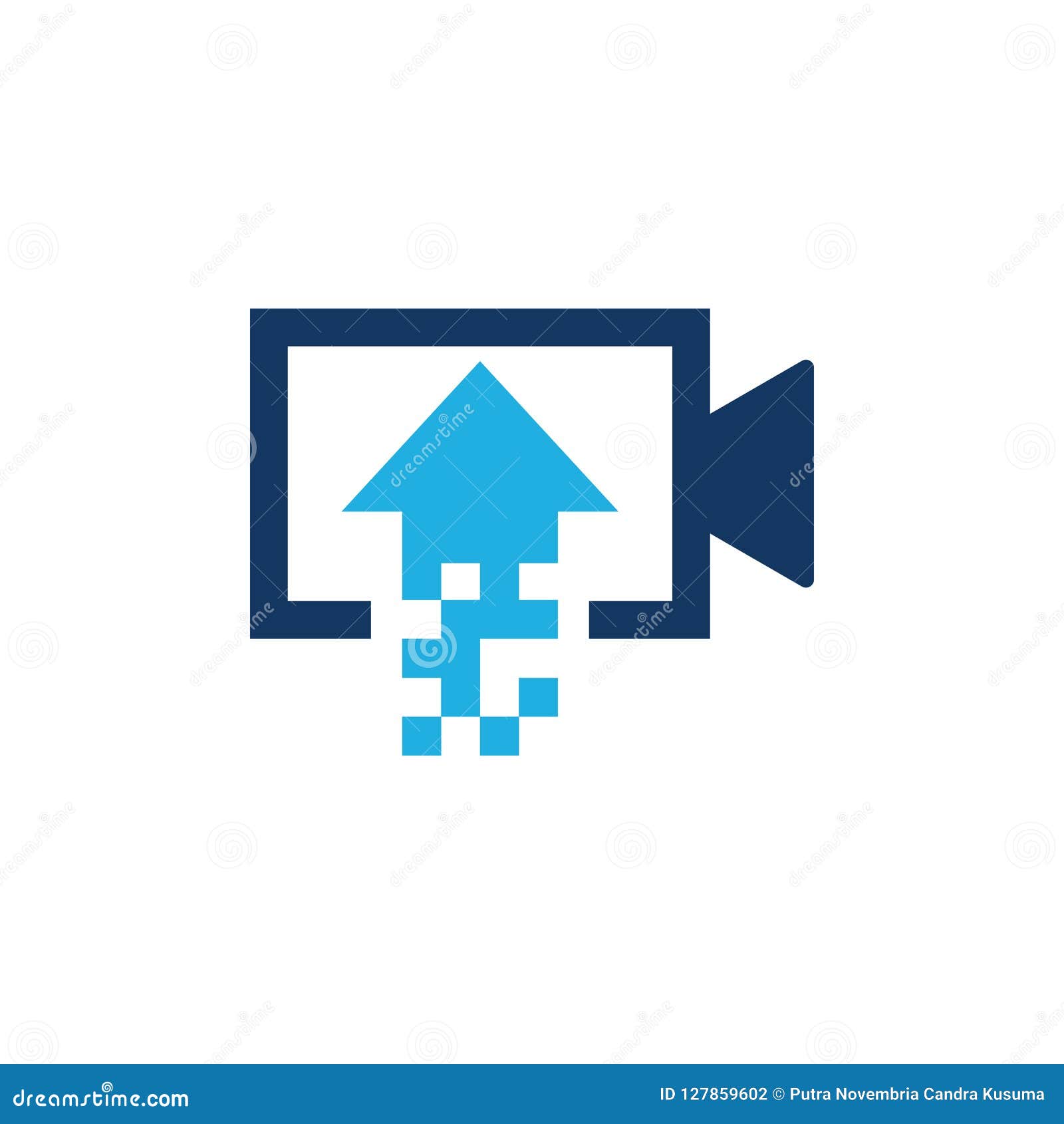 Upload Video Logo Icon Design Stock Vector - Illustration of abstract ...