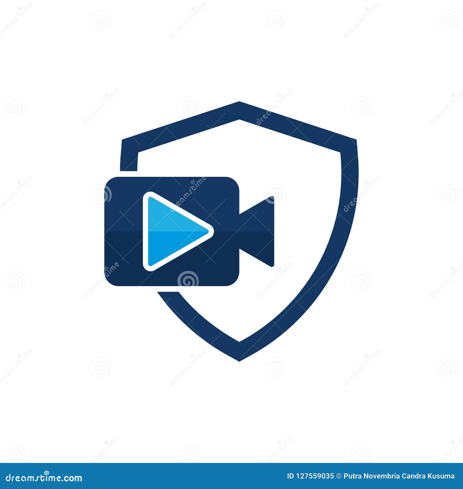 Video Shield Logo Icon Design Stock Vector - Illustration of emblem ...