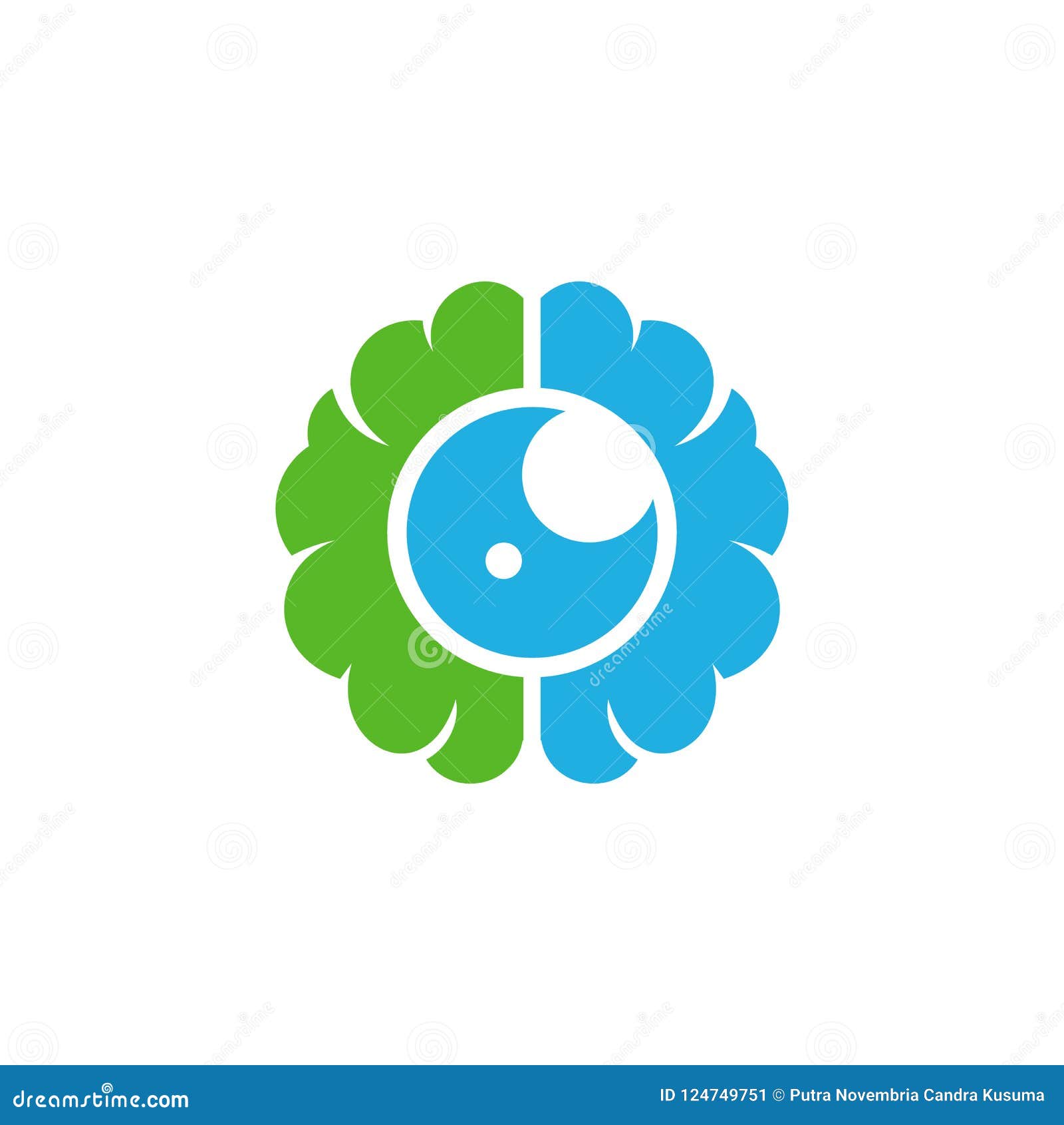 Vision Brain Logo Icon Design Stock Vector - Illustration of ...