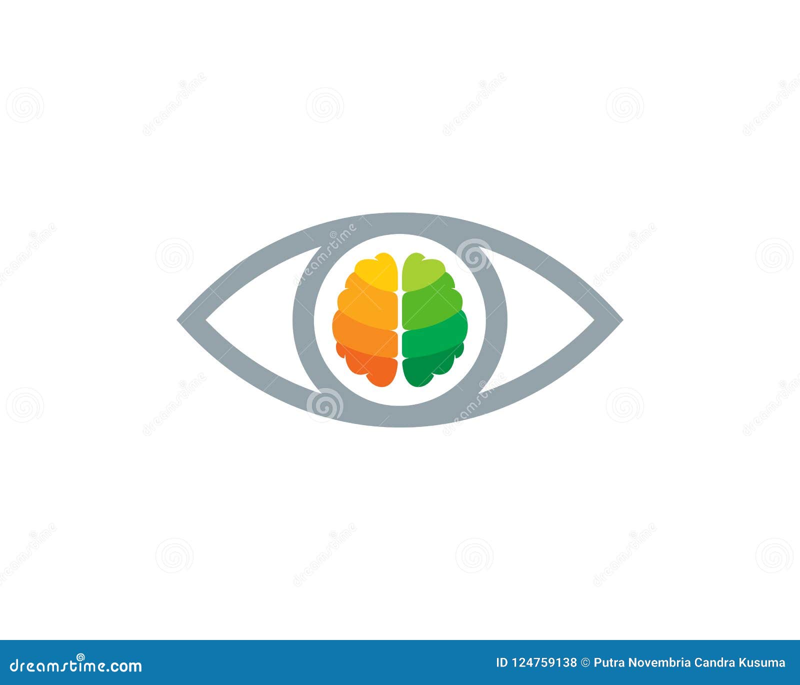 Vision Brain Logo Icon Design Stock Vector - Illustration of abstract ...