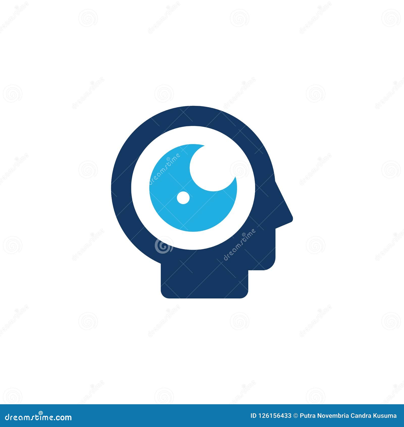 Vision Head Logo Icon Design Stock Vector - Illustration of education ...
