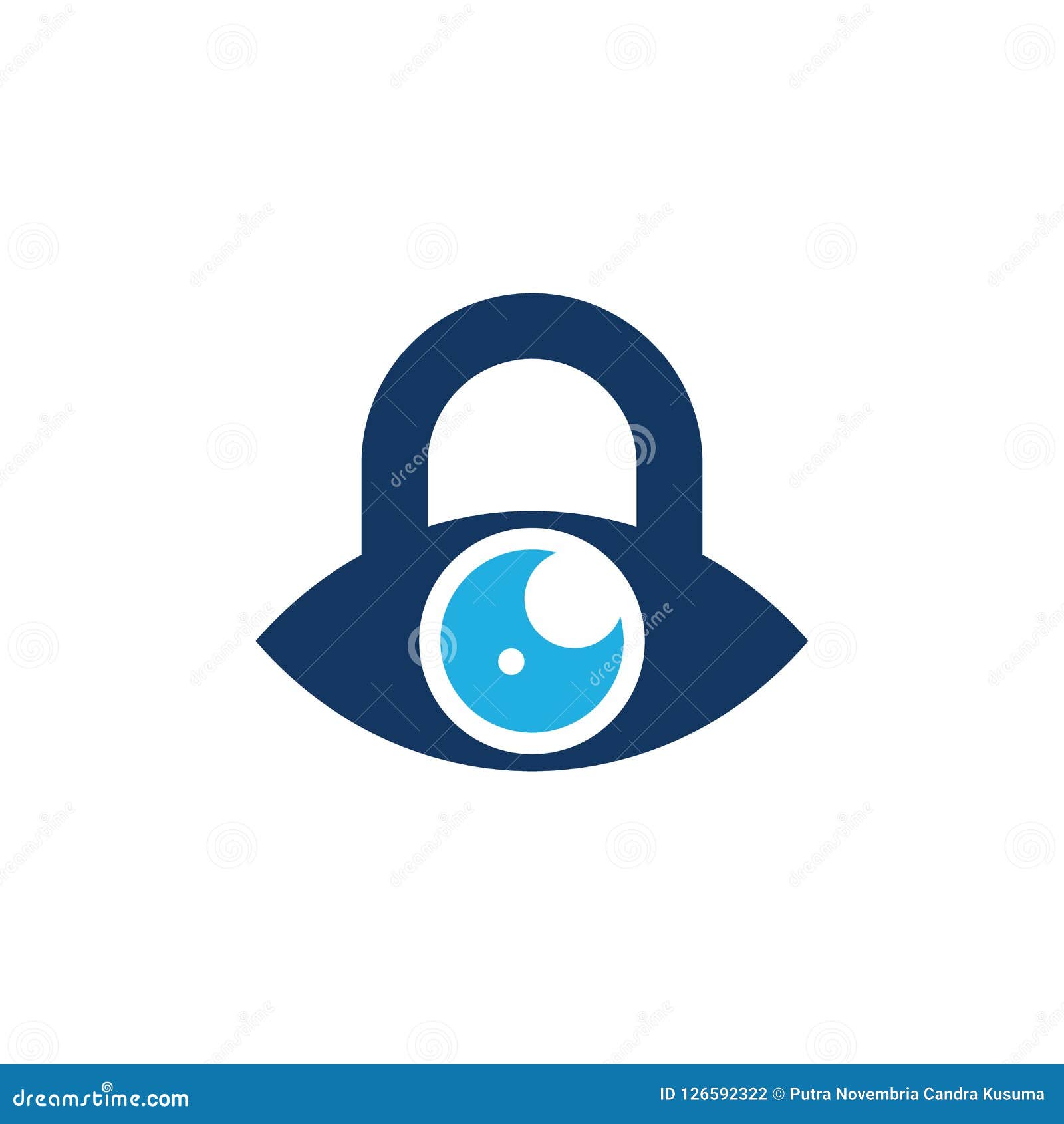 Vision Lock Logo Icon Design Stock Vector - Illustration of camera ...