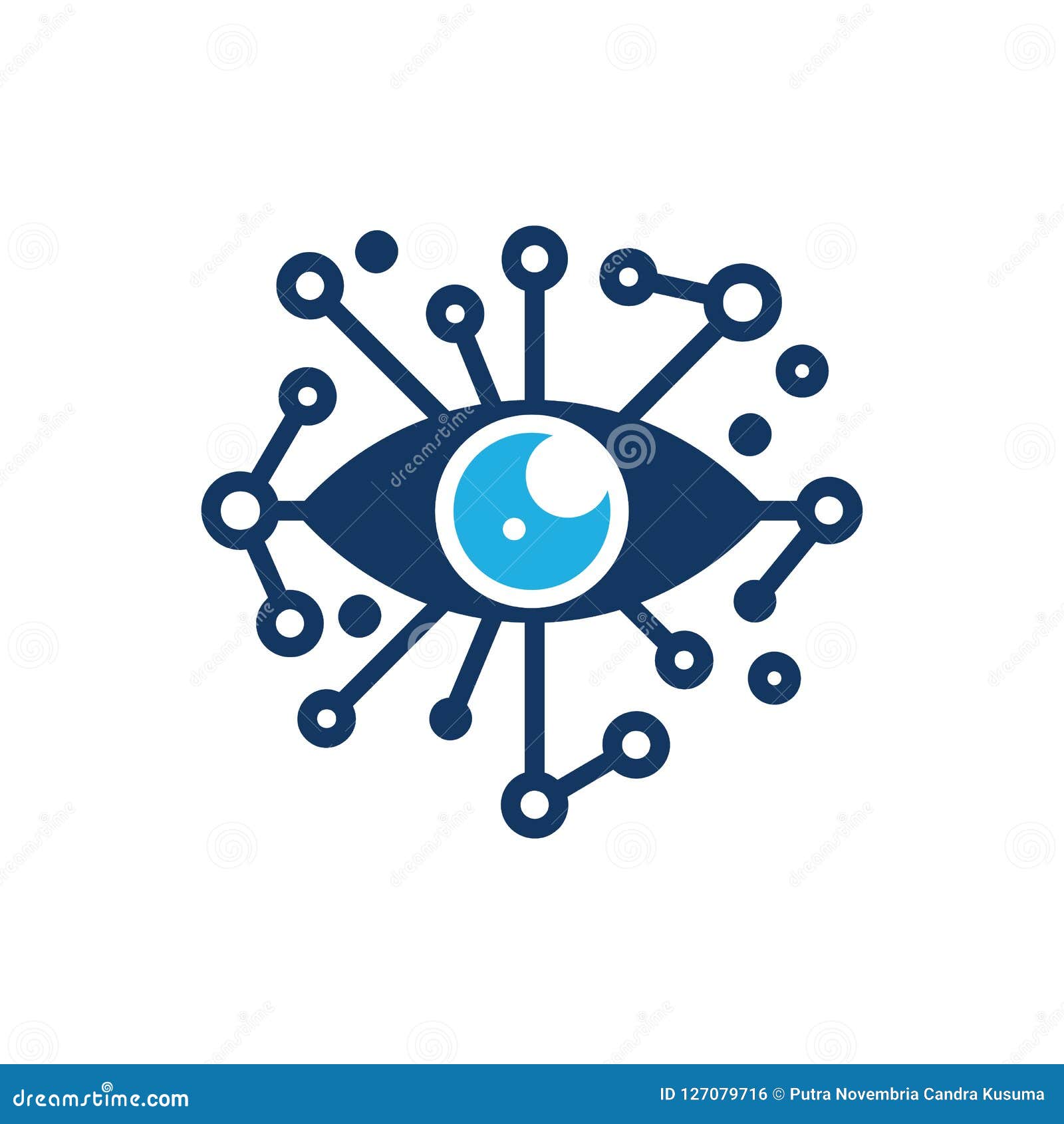 Vision Network Logo Icon Design Stock Vector - Illustration of modern ...