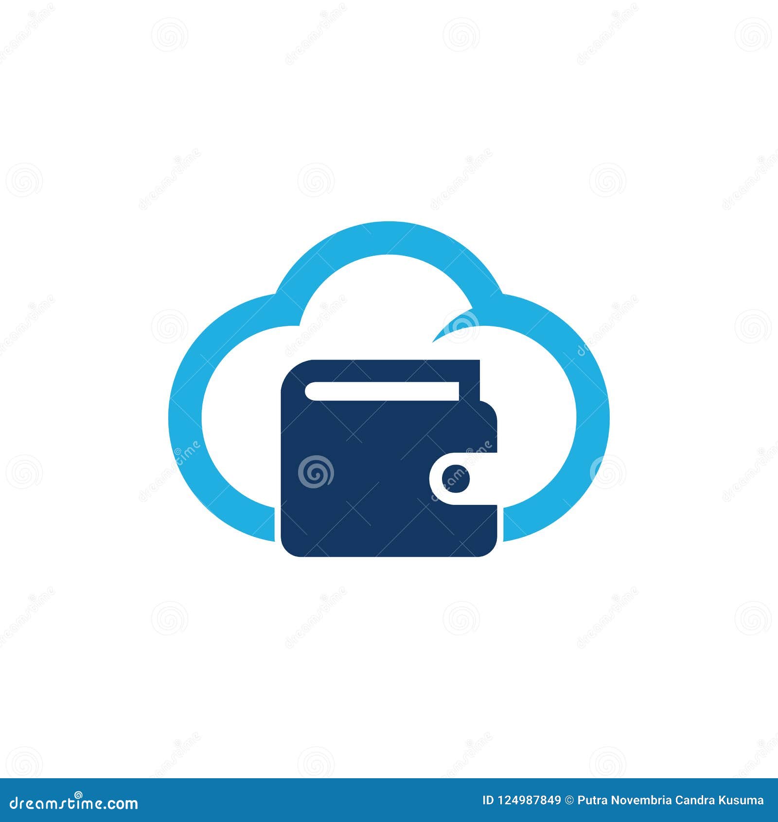 Wallet Cloud Logo Icon Design Stock Vector - Illustration of design ...