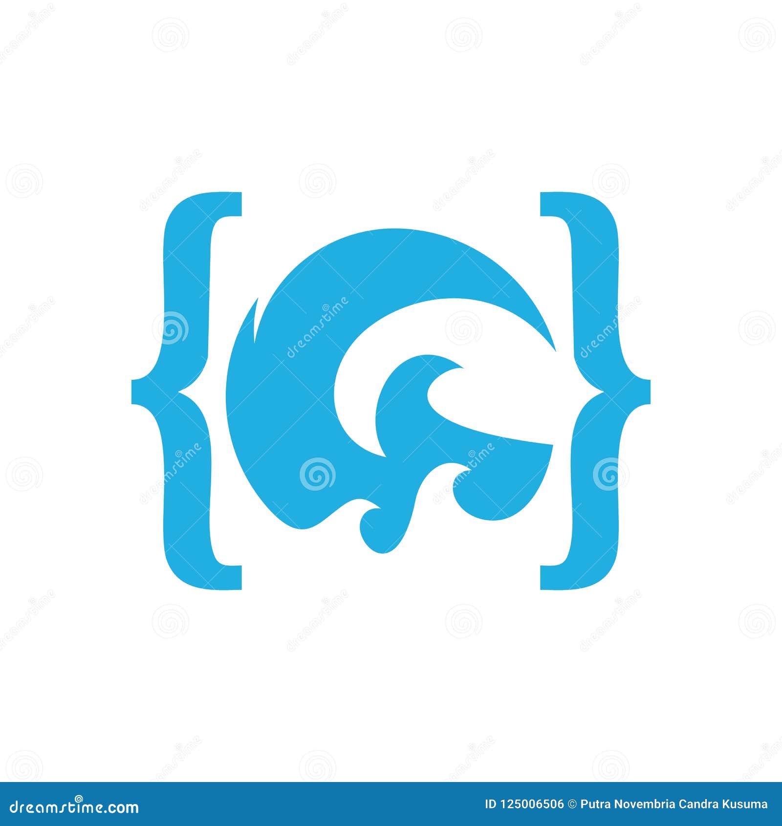 Wave Code Logo Icon Design stock vector. Illustration of logotype ...