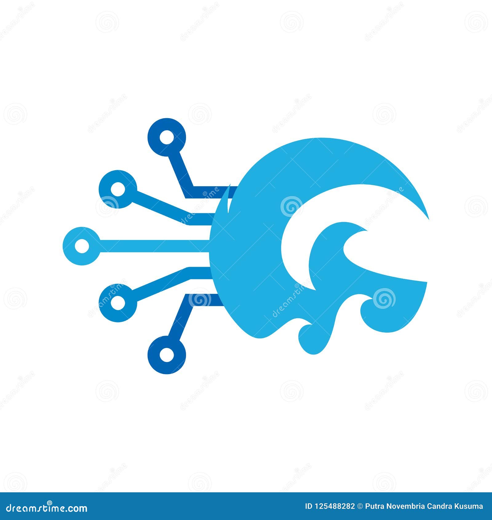 Wave Digital Logo Icon Design Stock Vector - Illustration of modern ...