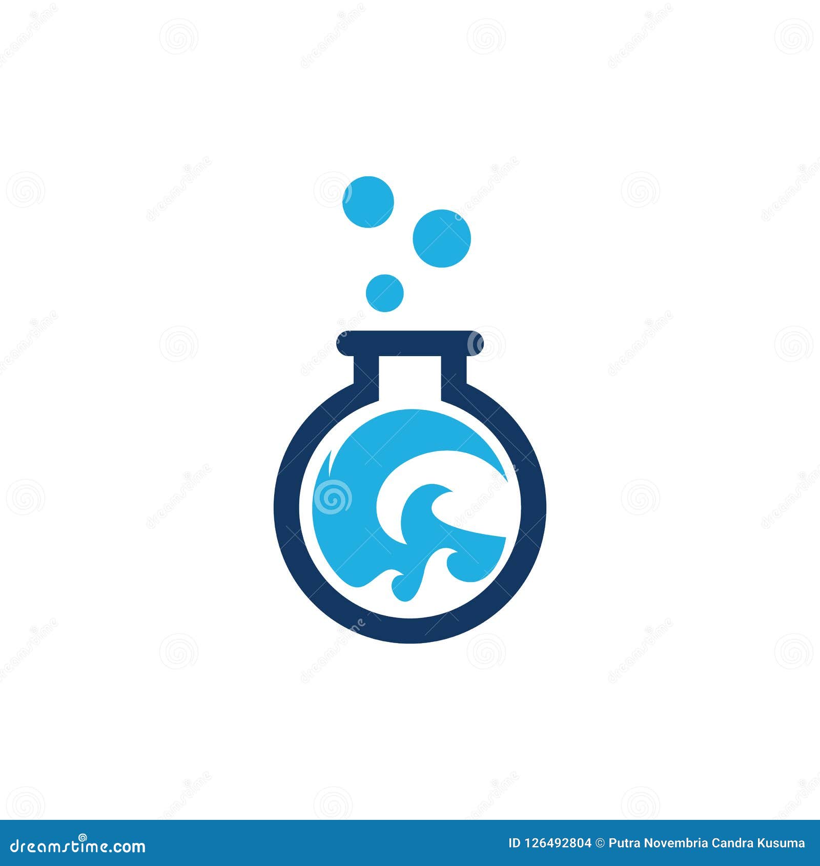Wave Lab Logo Icon Design stock vector. Illustration of creative ...