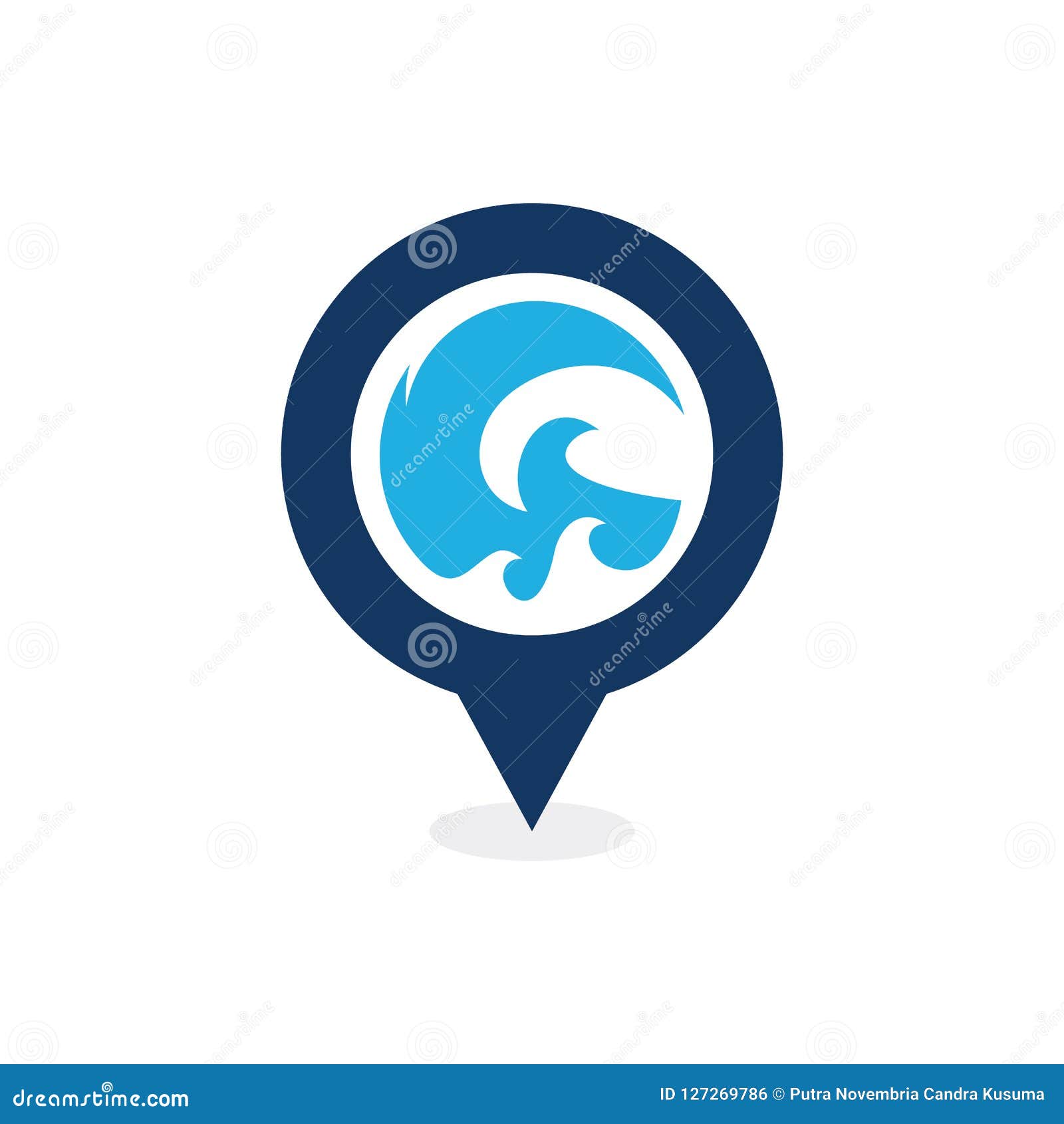 Wave Point Logo Icon Design Stock Vector - Illustration of business ...