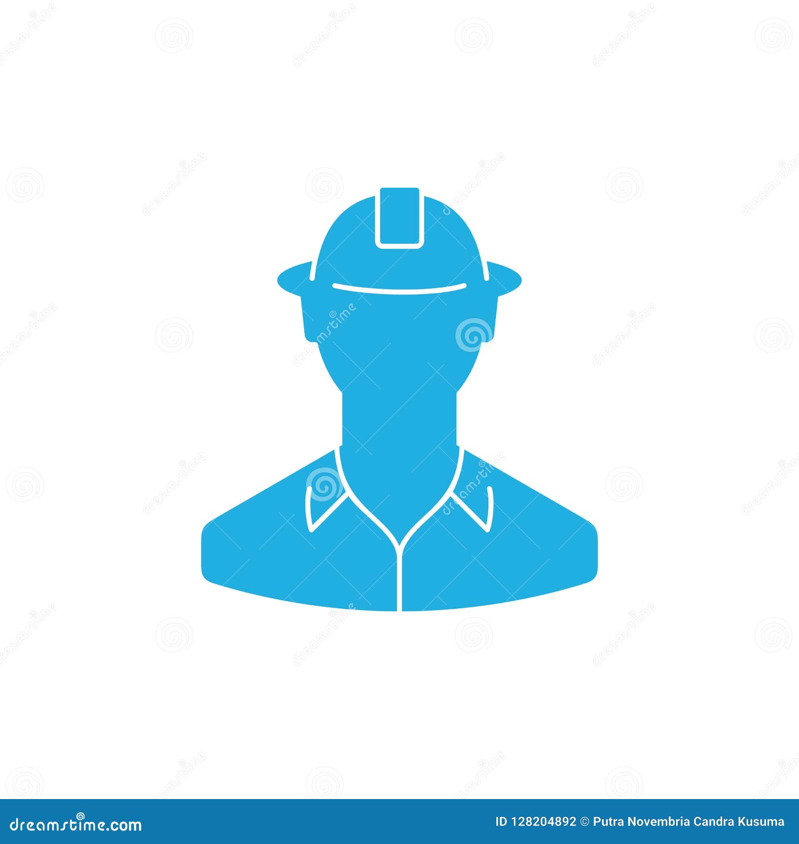 Worker Logo Icon Design stock vector. Illustration of concept - 128204892
