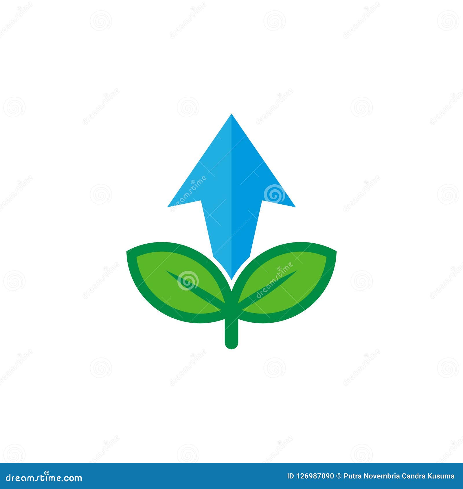 Arrow Nature Logo Icon Design Stock Vector - Illustration of cursor ...