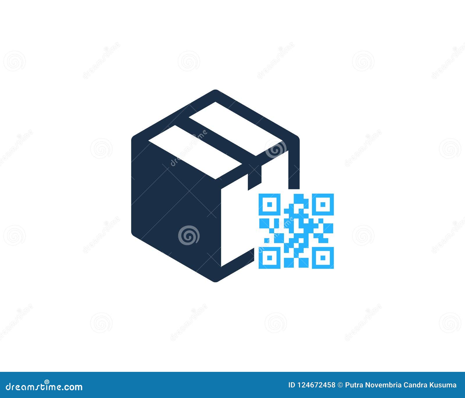 Barcode Box Logo Icon Design Stock Vector - Illustration of modern ...