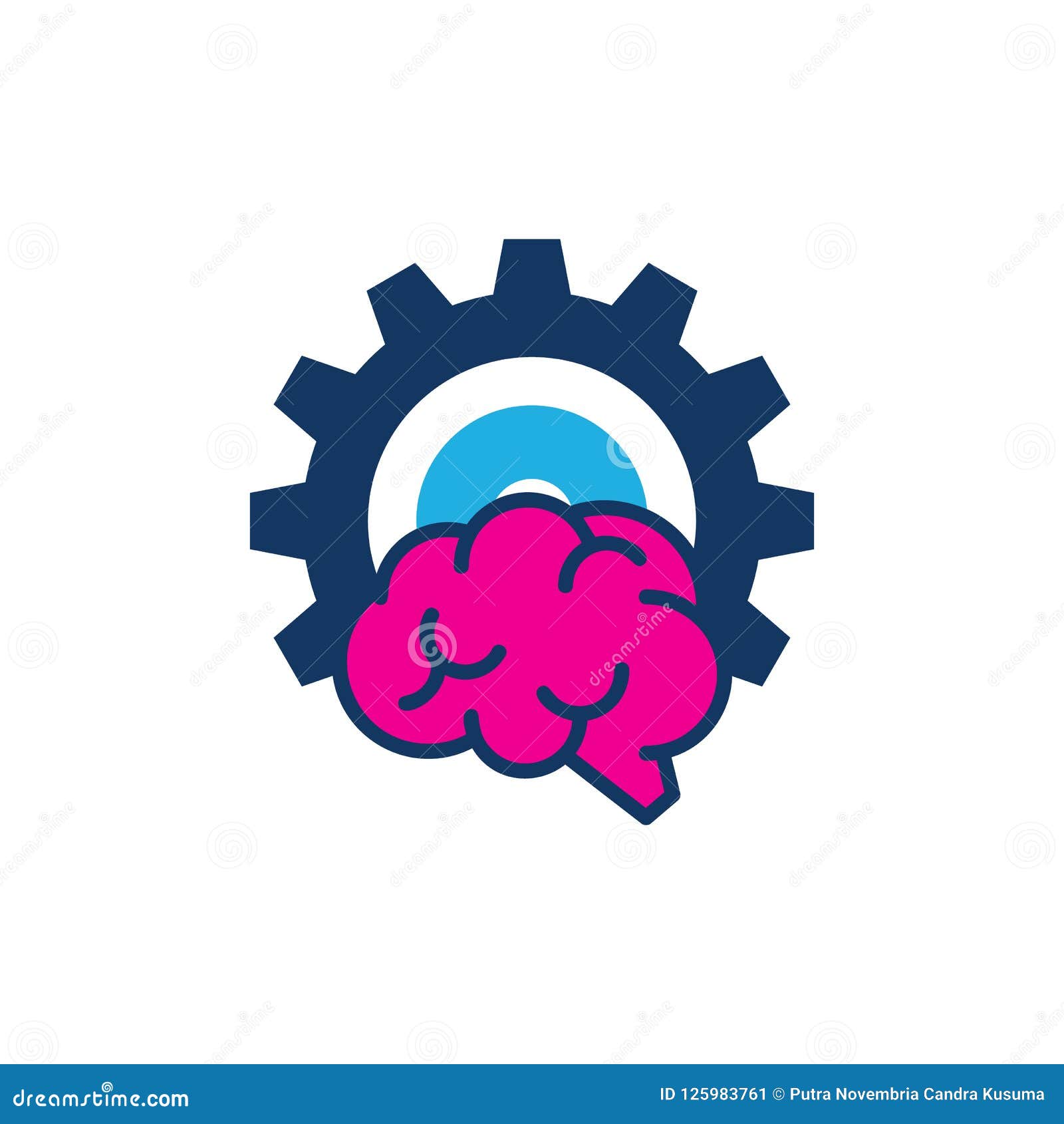 Brain Gear Logo Icon Design Stock Vector - Illustration of logotype ...