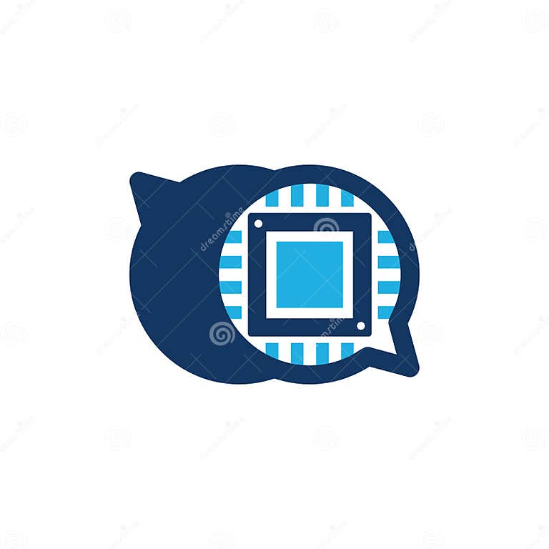 Chip Chat Logo Icon Design stock vector. Illustration of identity ...