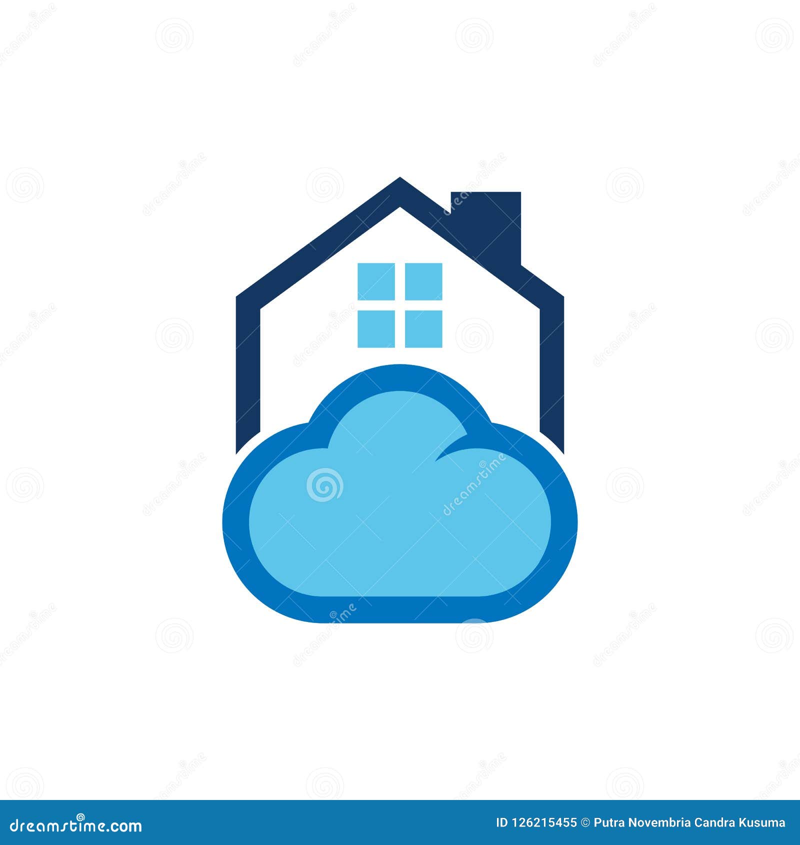 Cloud House Logo Icon Design Stock Vector - Illustration of business ...