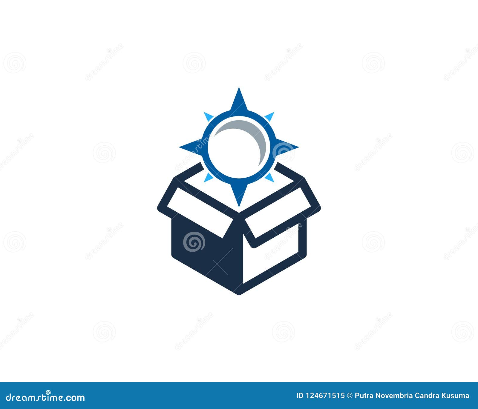Compass Box Logo Icon Design Stock Vector - Illustration of gift ...