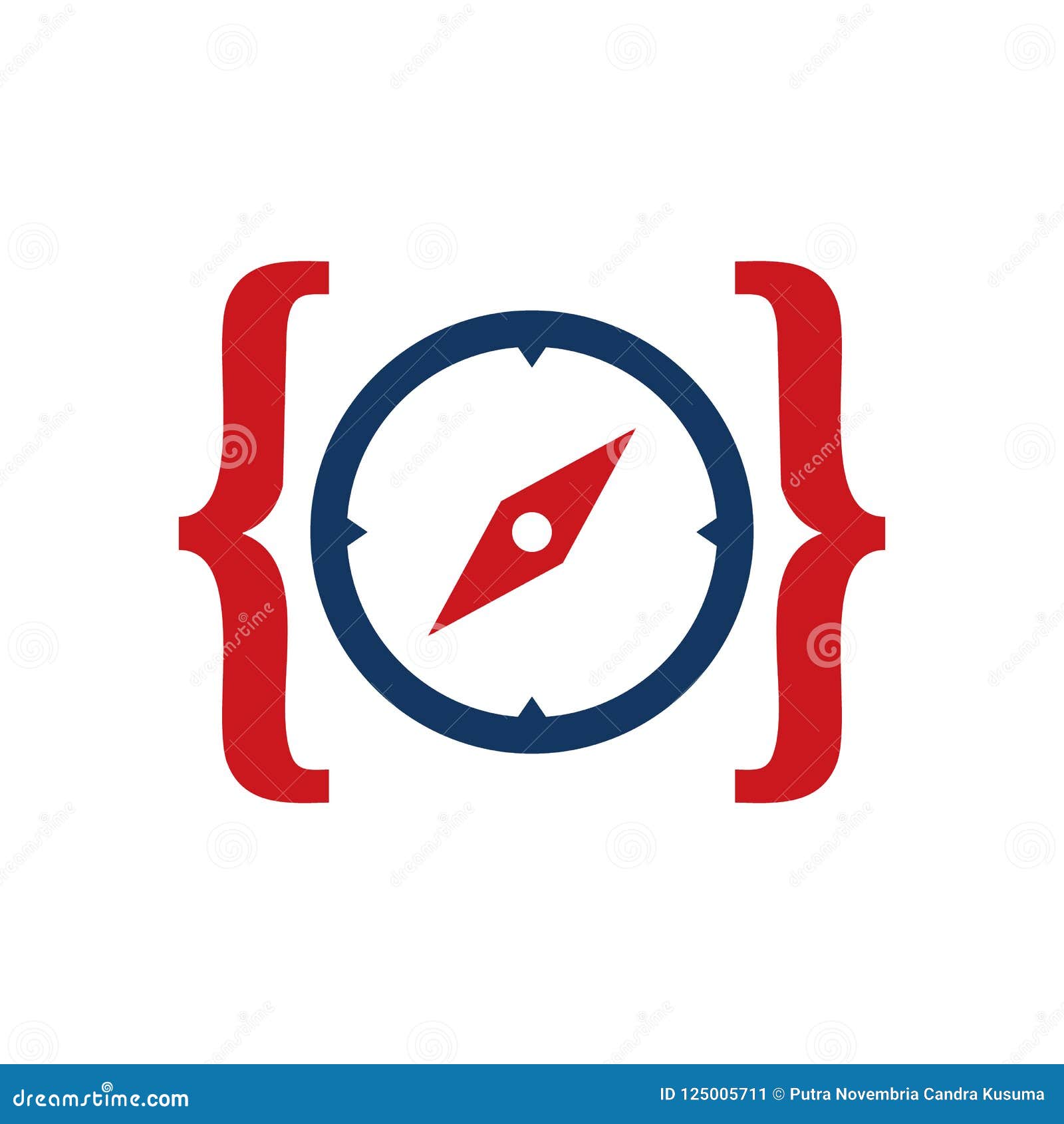 Compass Code Logo Icon Design Stock Vector - Illustration of abstract ...