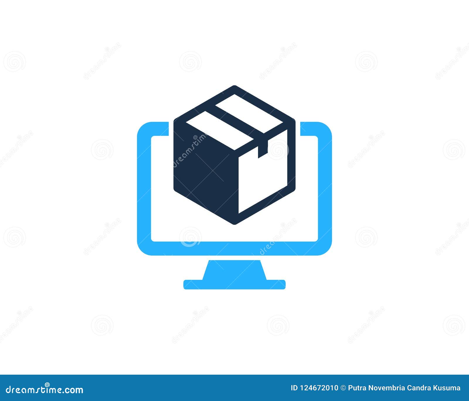 Computer Box Logo Icon Design Stock Vector - Illustration of business ...