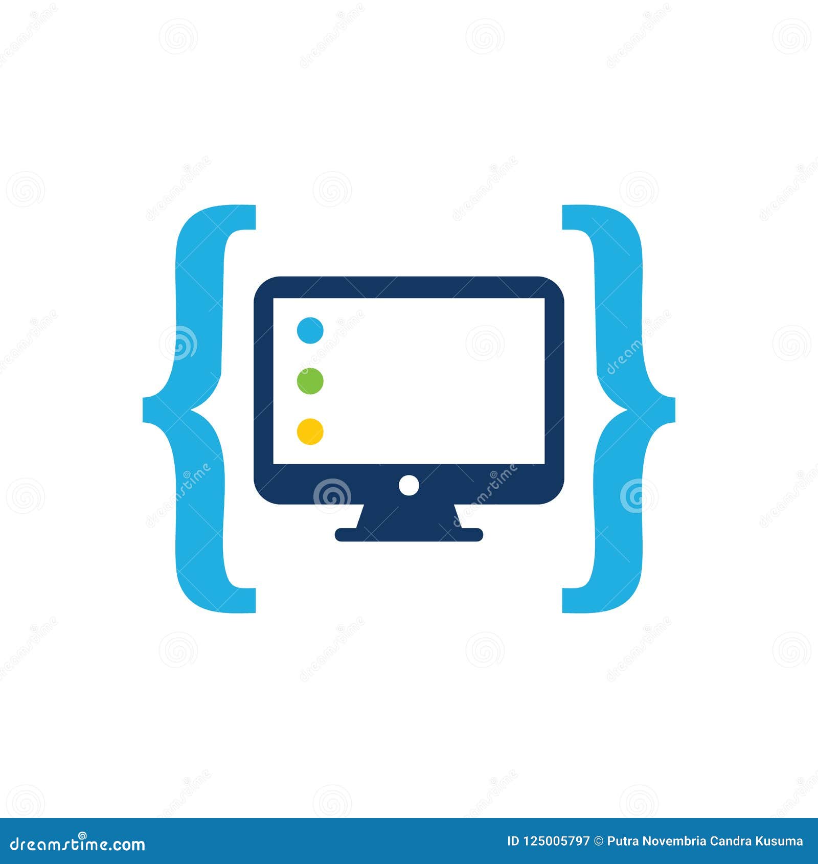 Computer Code Logo Icon Design Stock Vector - Illustration of geek ...