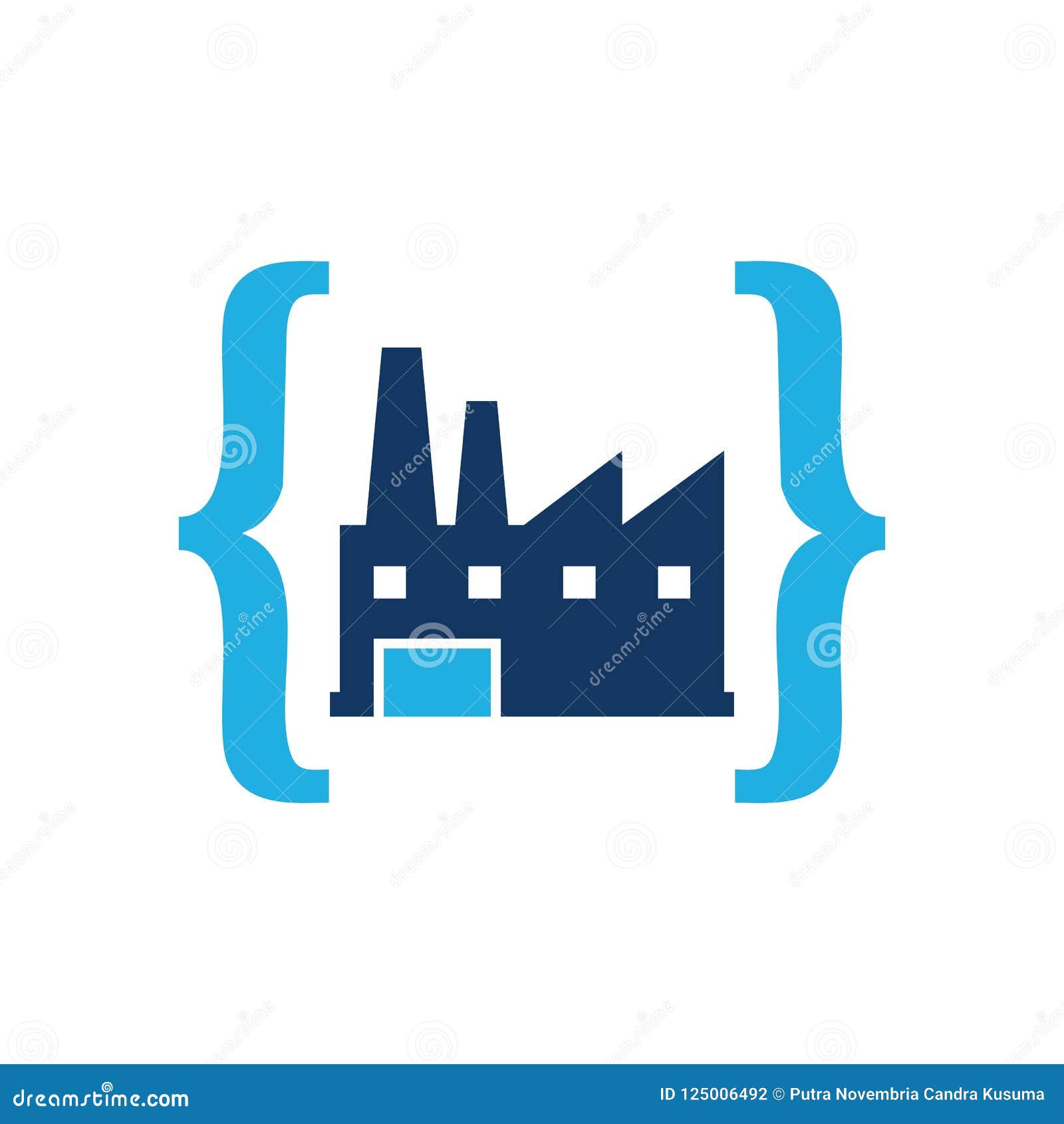 Factory Code Logo Icon Design Stock Vector - Illustration of coding ...