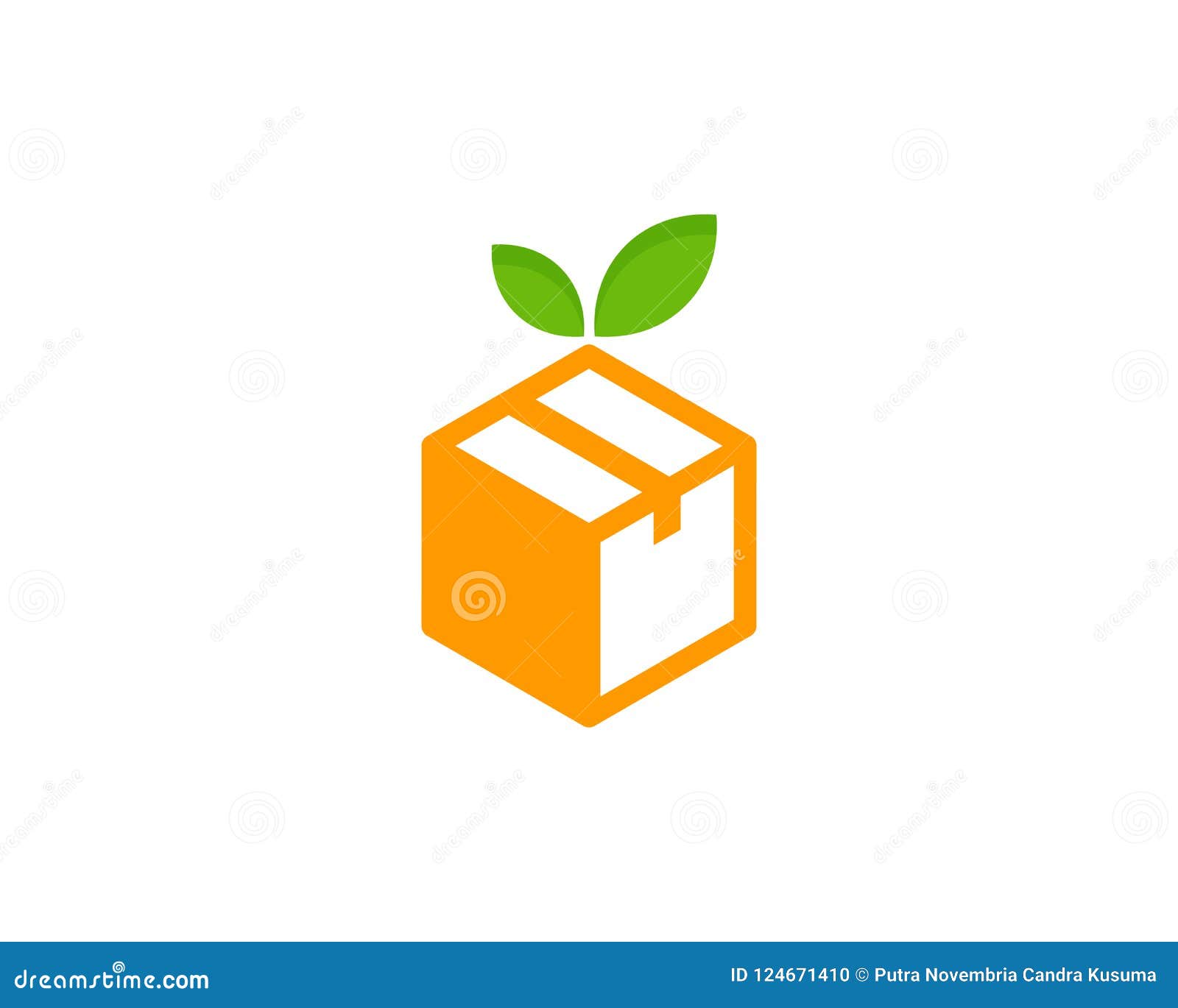 Fruit Box Logo Icon Design stock vector. Illustration of modern - 124671410
