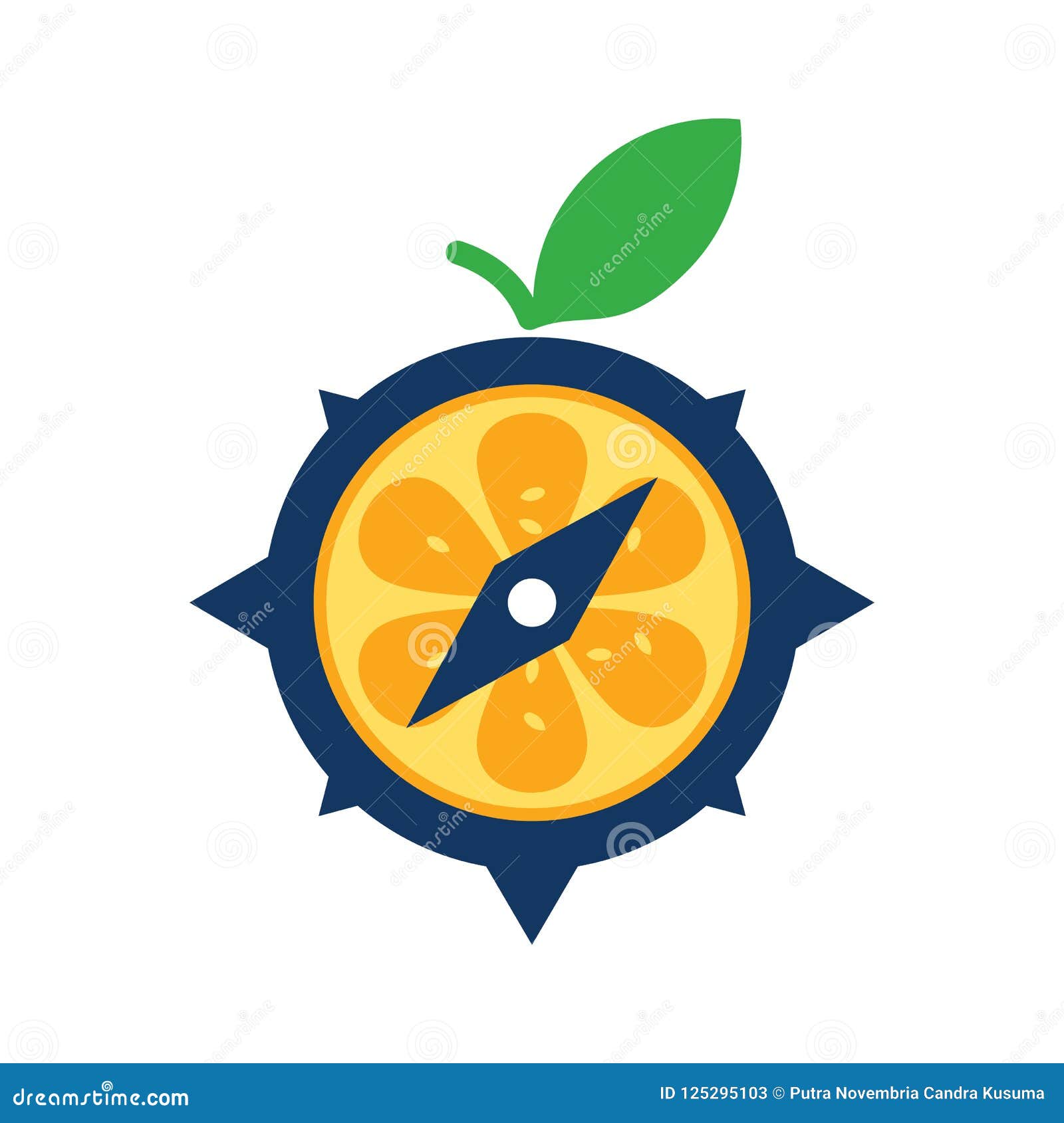 Fruit Compass Logo Icon Design Stock Vector - Illustration of fresh ...