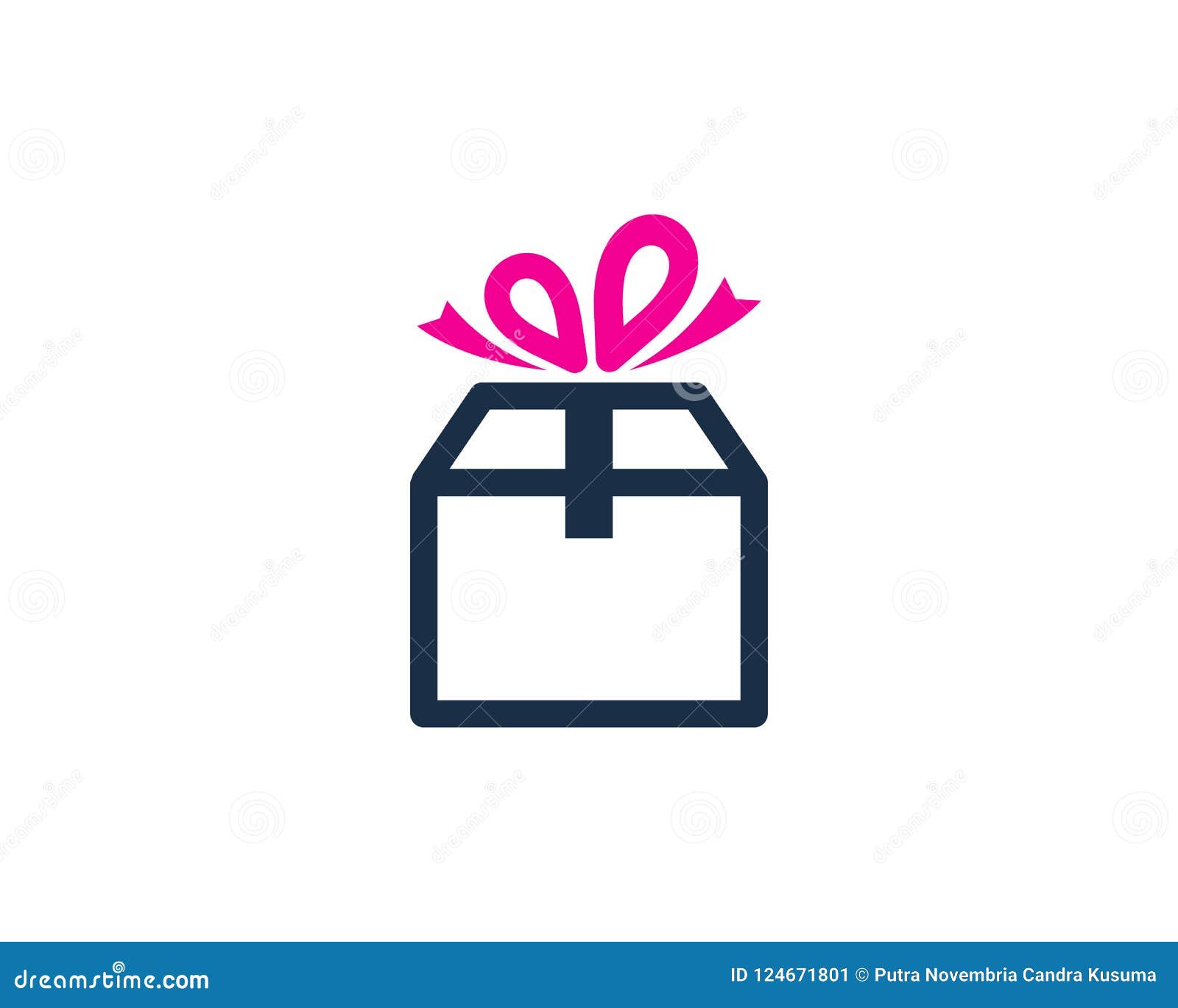 Gift Box Logo Icon Design stock vector. Illustration of creative ...