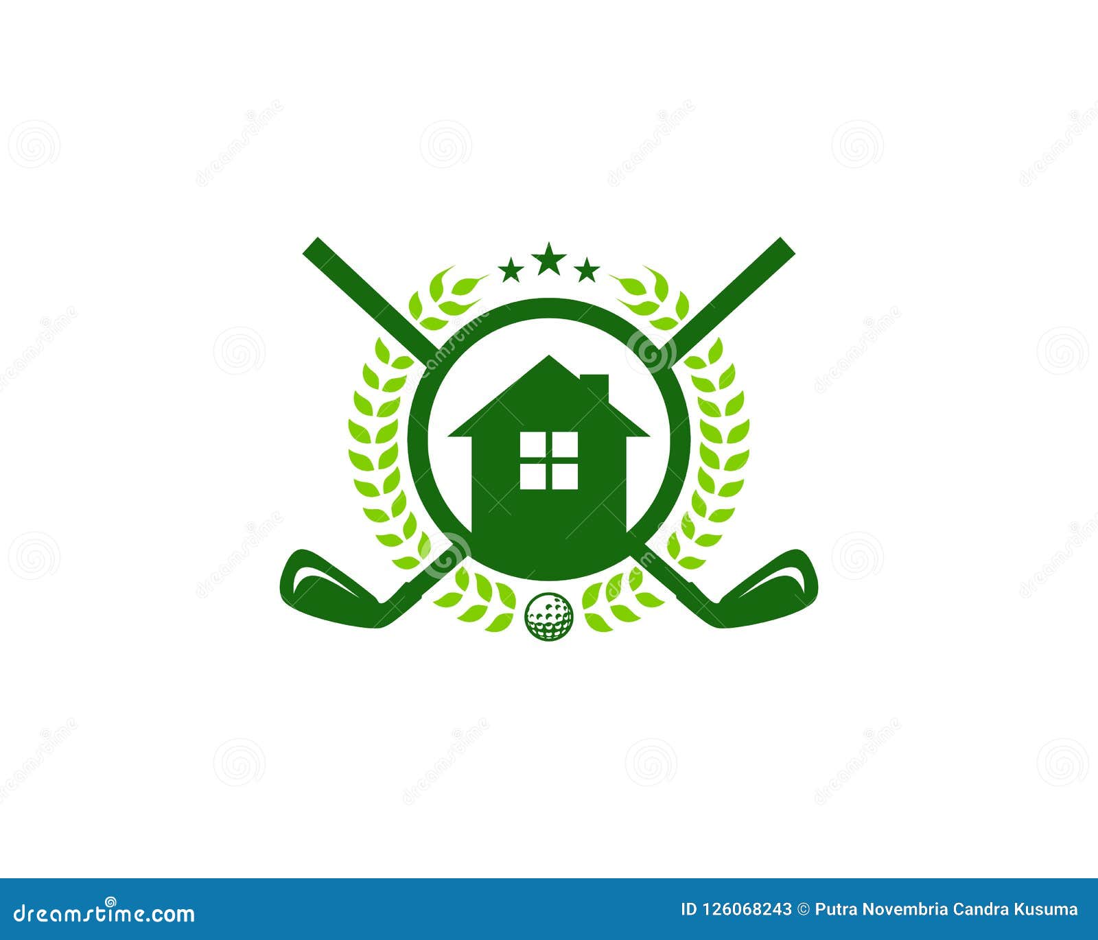 Home Golf Logo Icon Design stock vector. Illustration of concept ...