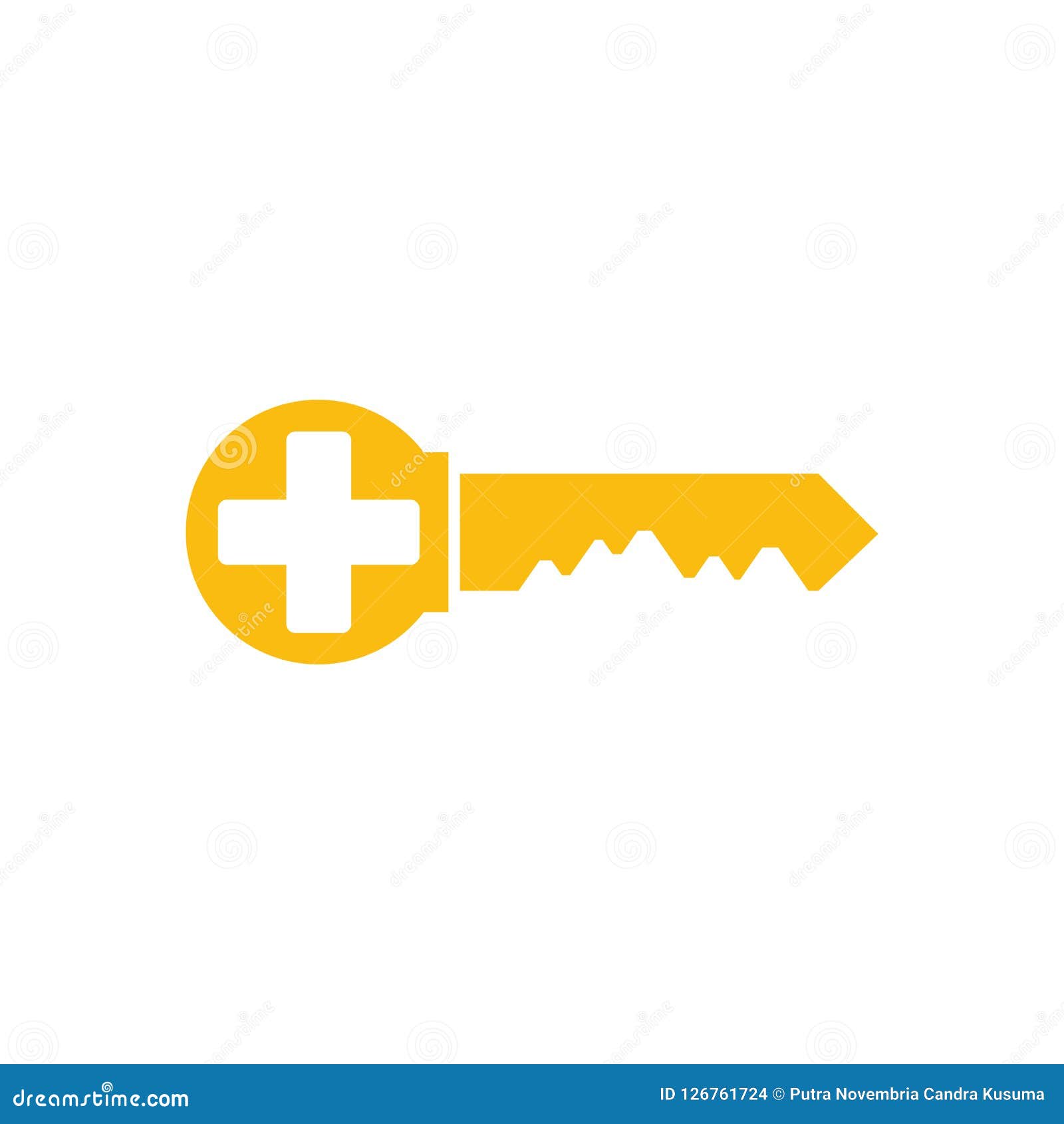 Key Medical Logo Icon Design Stock Vector - Illustration of icon, help ...