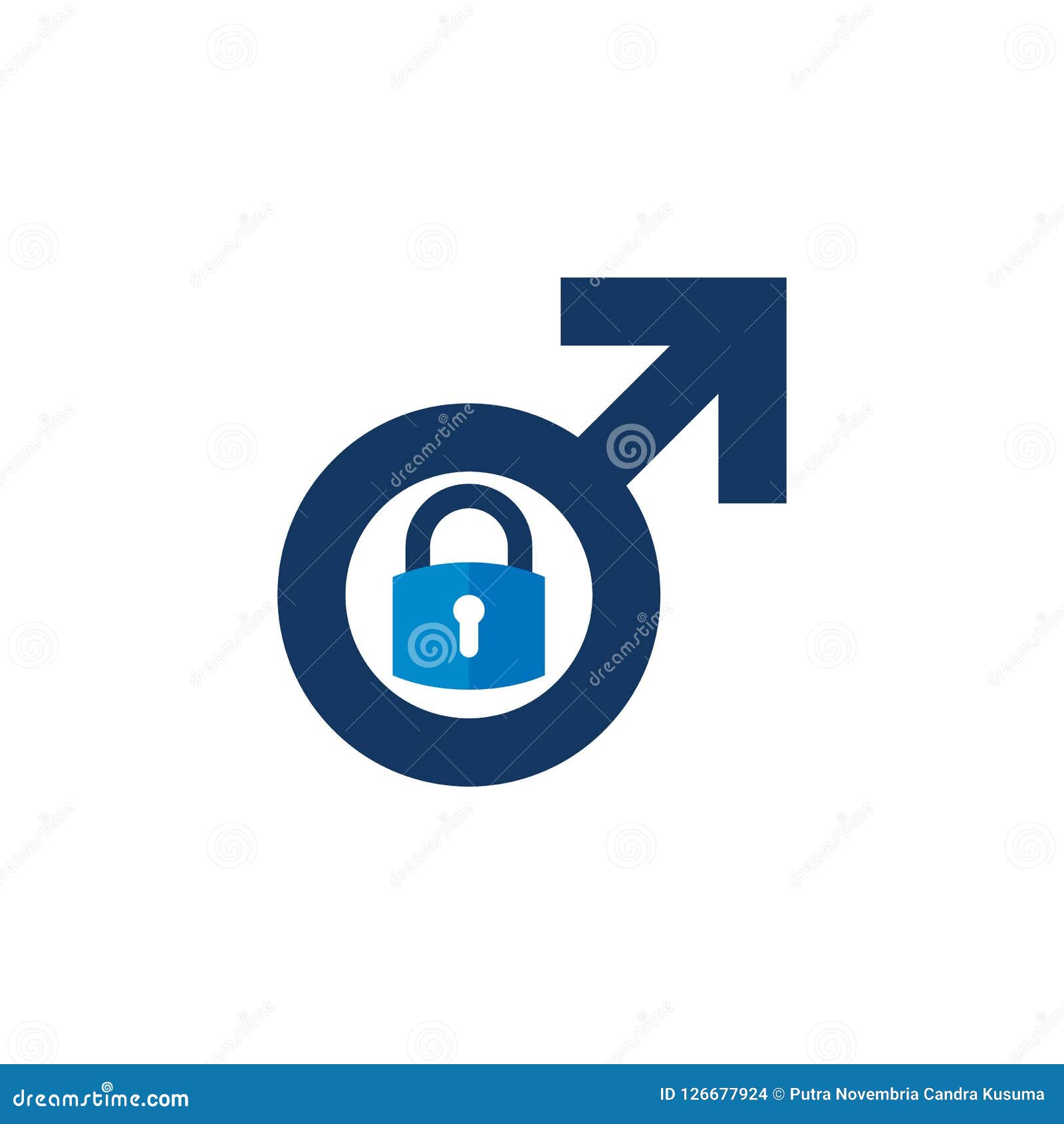 Lock Male Man Logo Icon Design Stock Vector - Illustration of privacy ...
