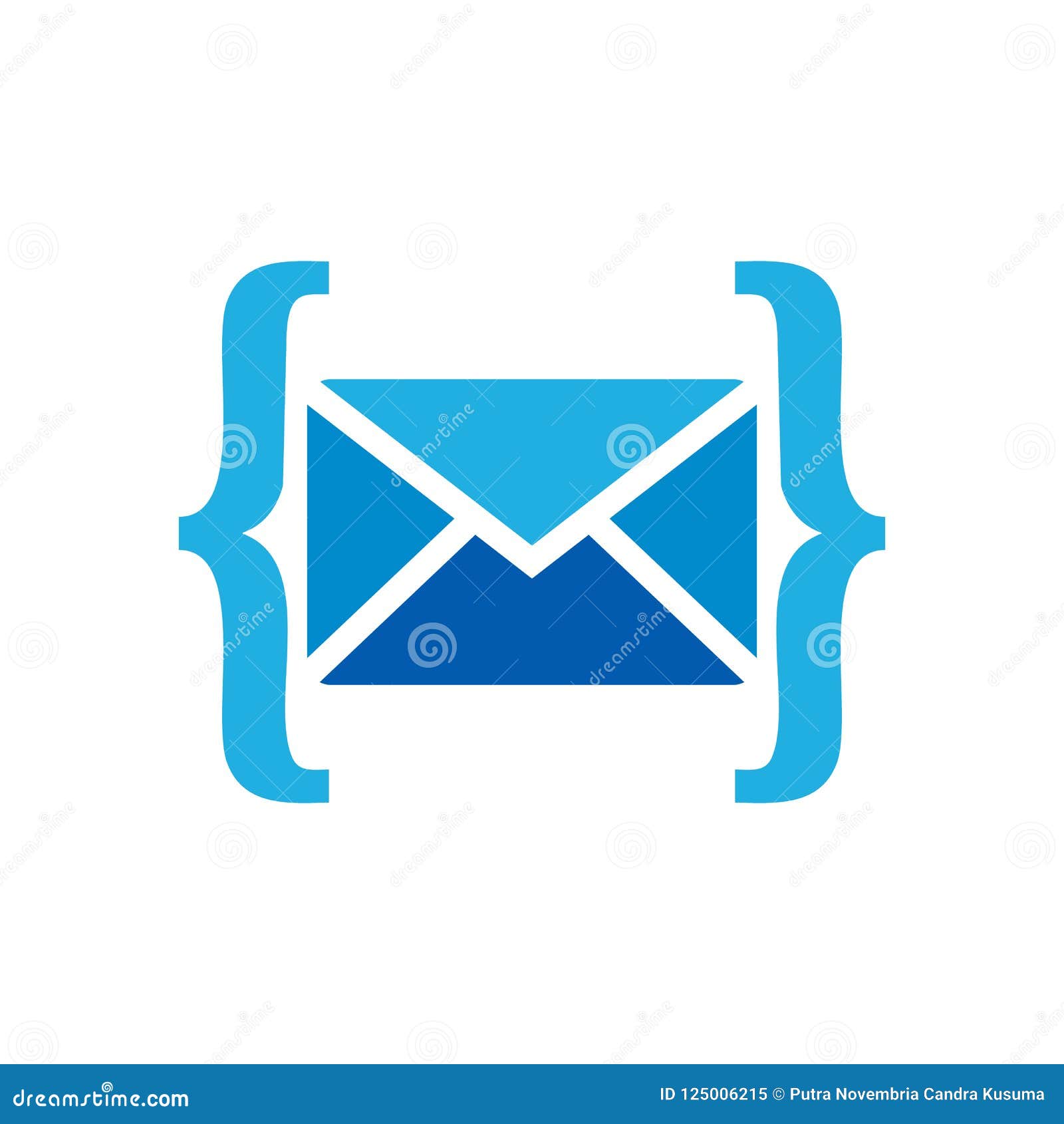 Mail Code Logo Icon Design stock vector. Illustration of icon - 125006215