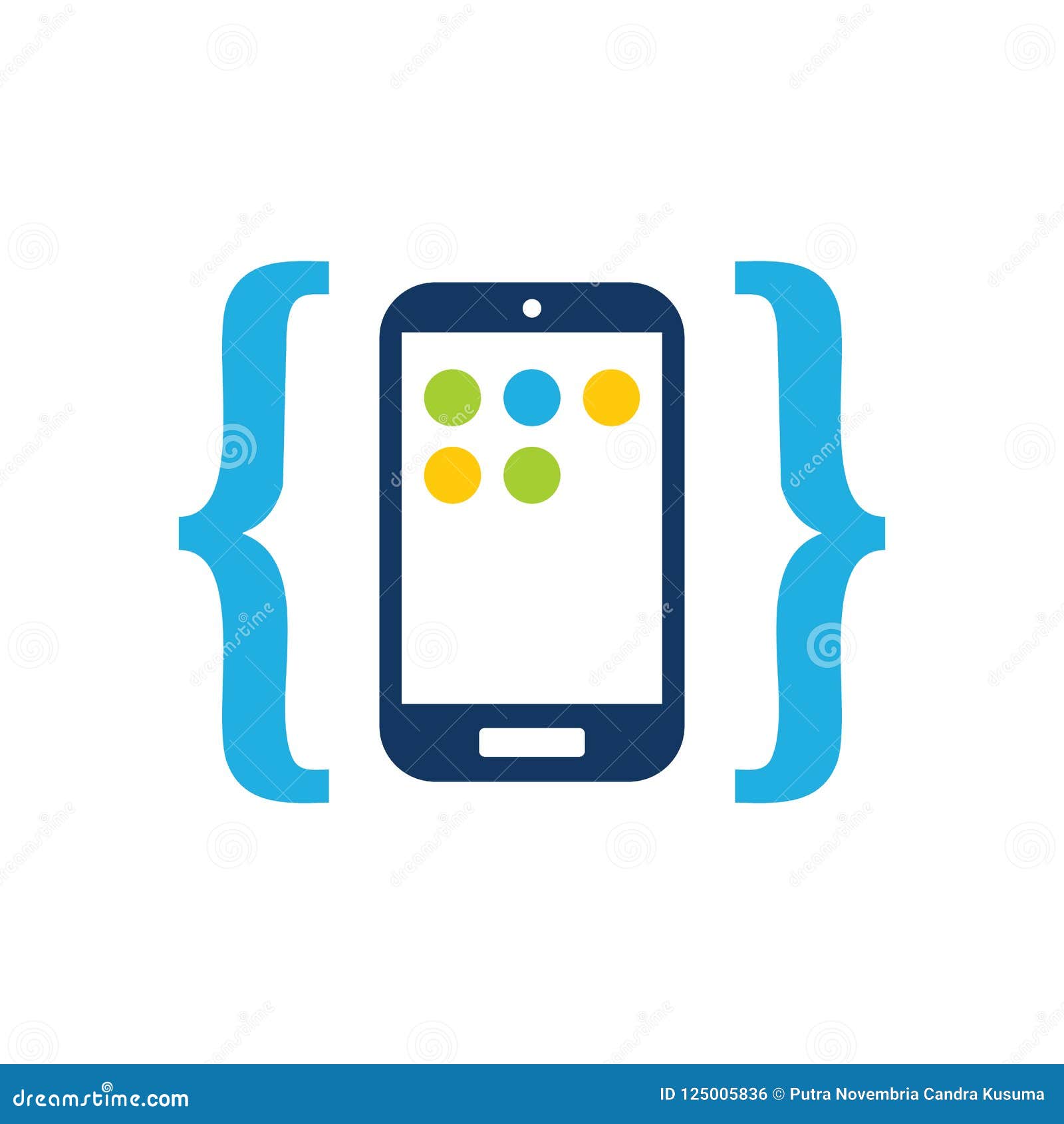 Mobile Code Logo Icon Design Stock Vector - Illustration of concept ...
