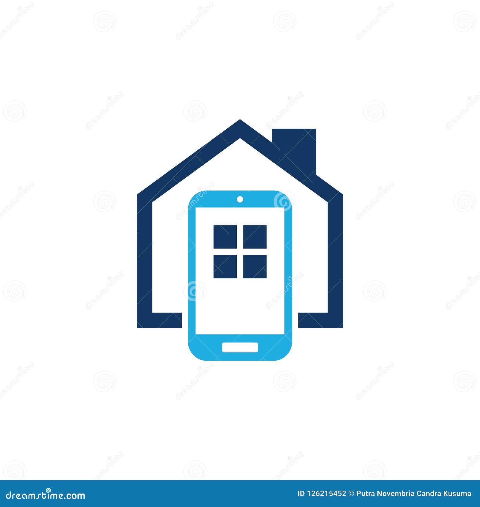 Mobile House Logo Icon Design Stock Vector - Illustration of building ...