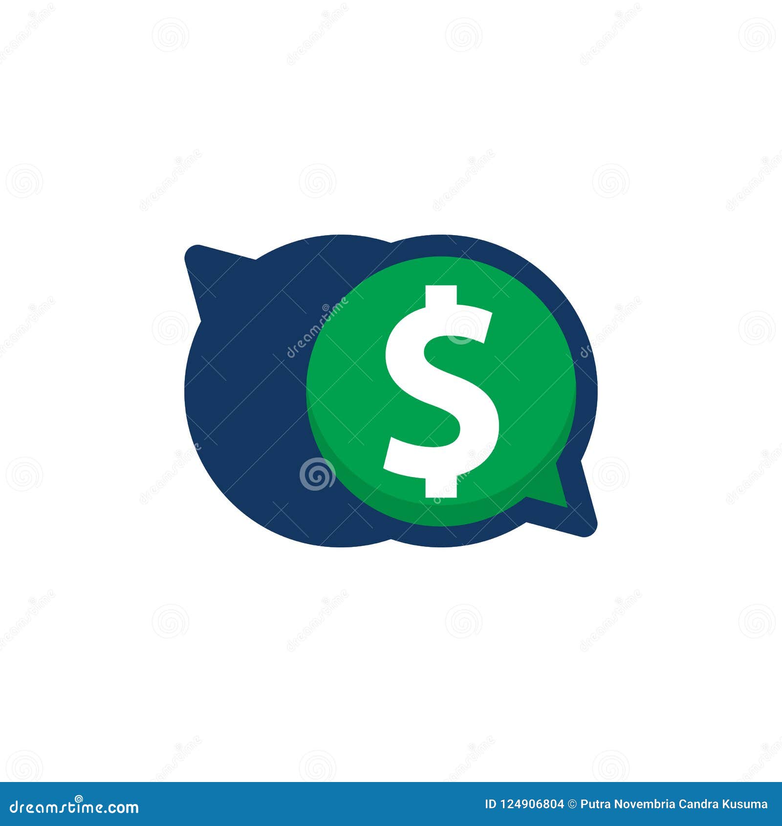 Money Chat Logo Icon Design Stock Vector - Illustration of concept ...