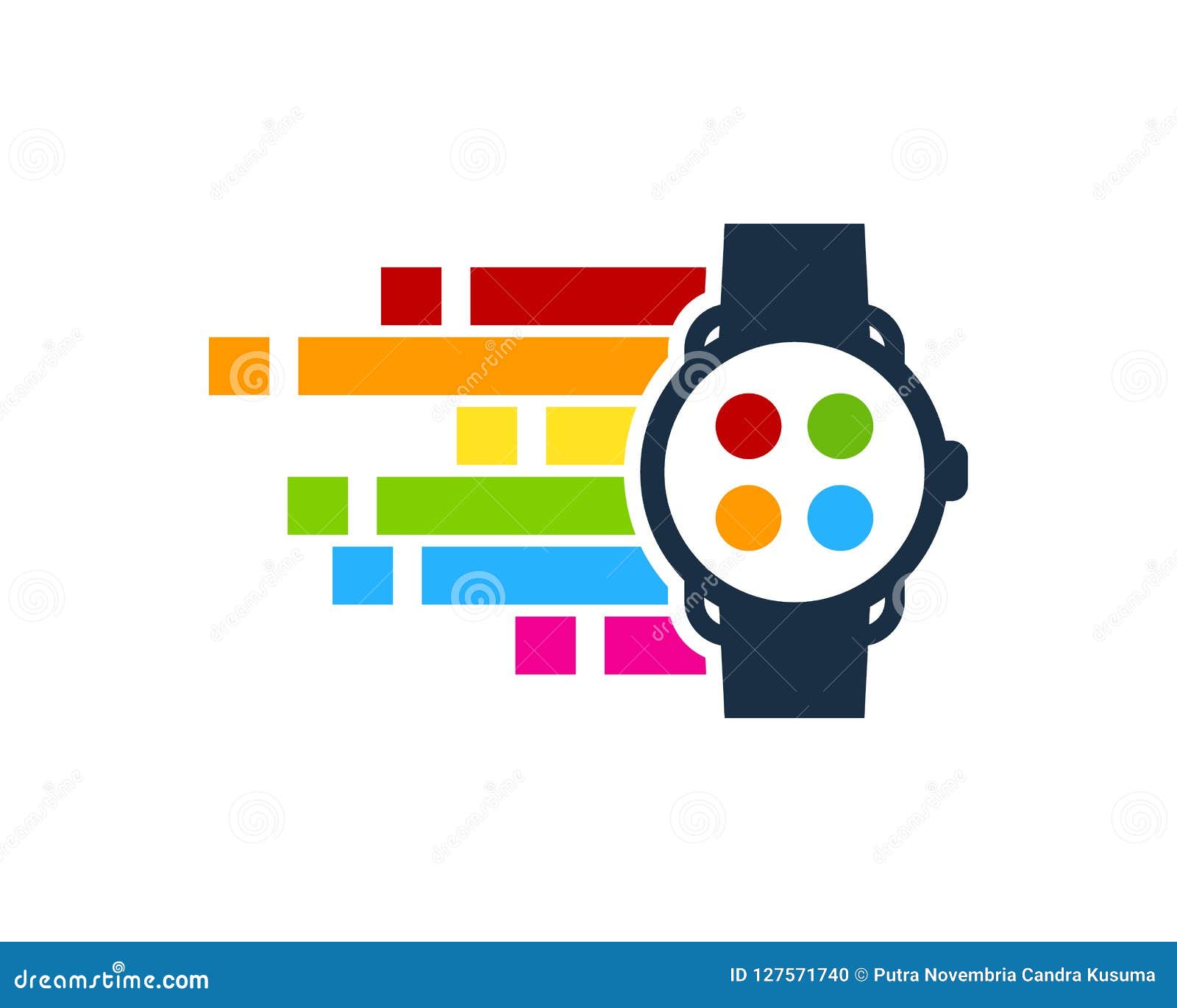 Pixel Art Smart Watch Logo Icon Design Stock Vector - Illustration of ...