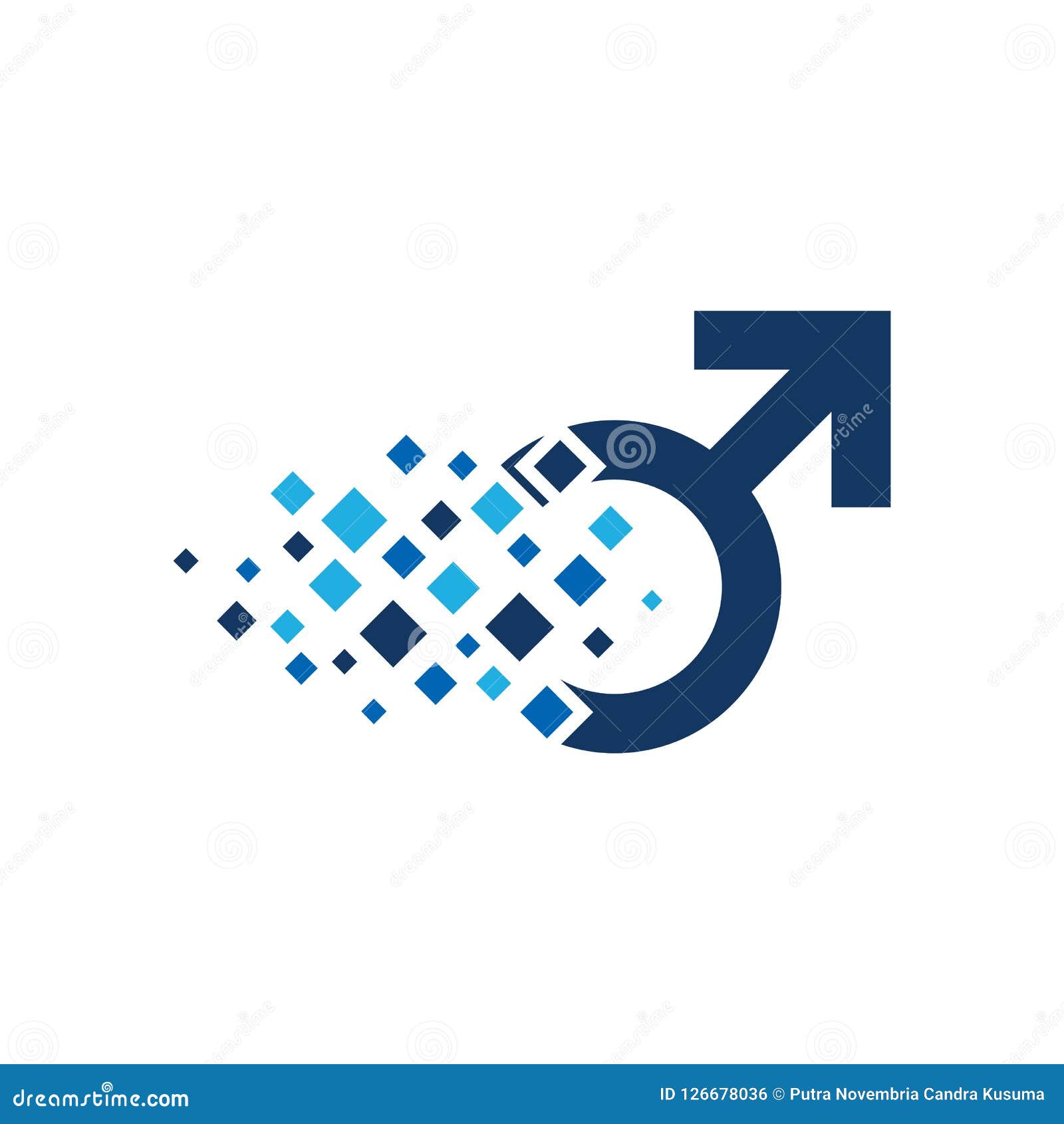 Pixel Male Man Logo Icon Design Stock Vector - Illustration of abstract ...
